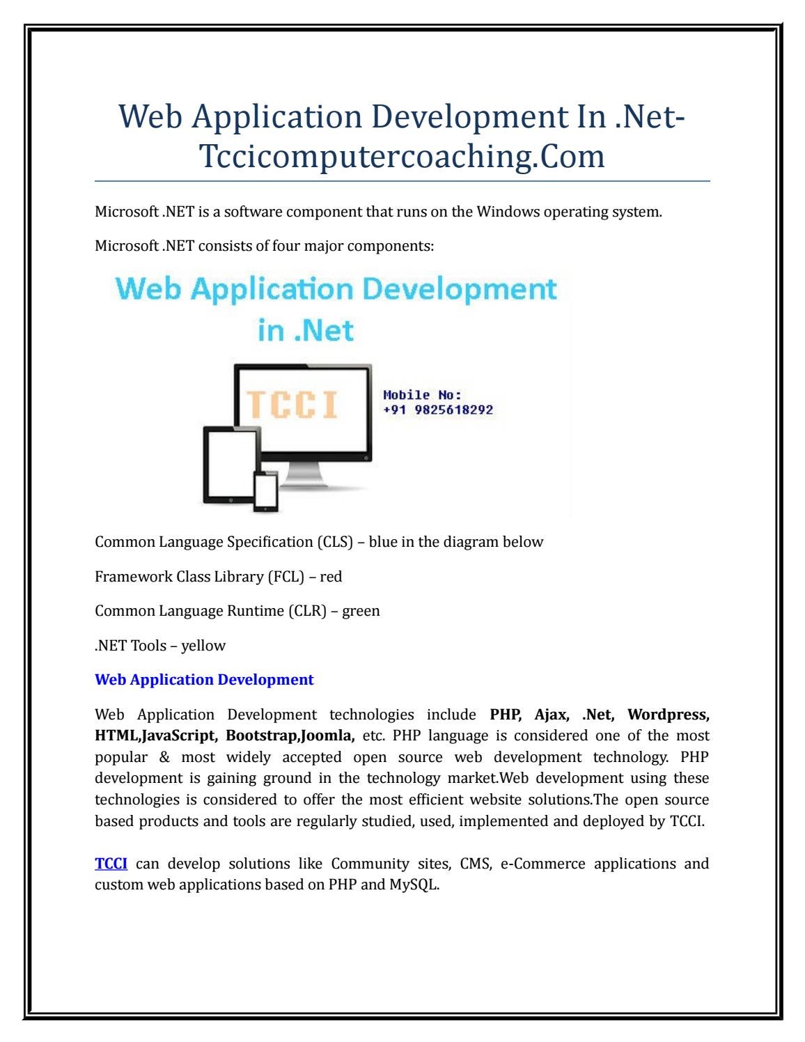 Web application development in net tccicomputercoaching com by Rosario ...