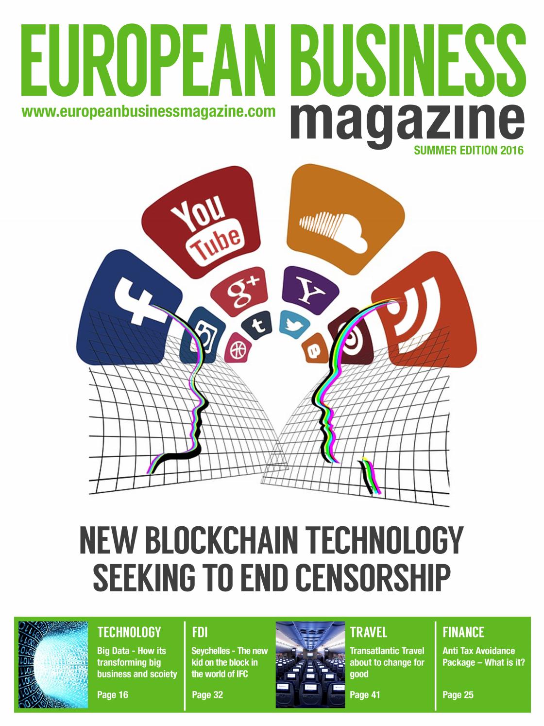 Europeanbusinessmagazine-23 by European Business Magazine - Issuu