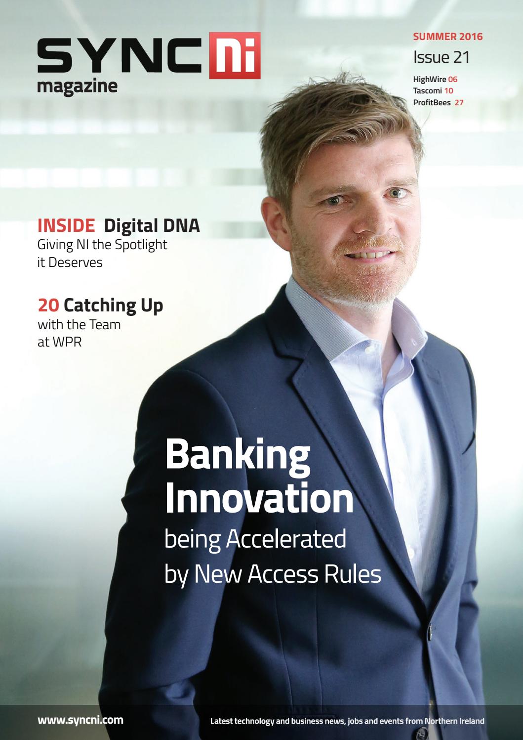 Sync NI Magazine Summer 2016. Front Cover: Banking Innovation by Sync ...