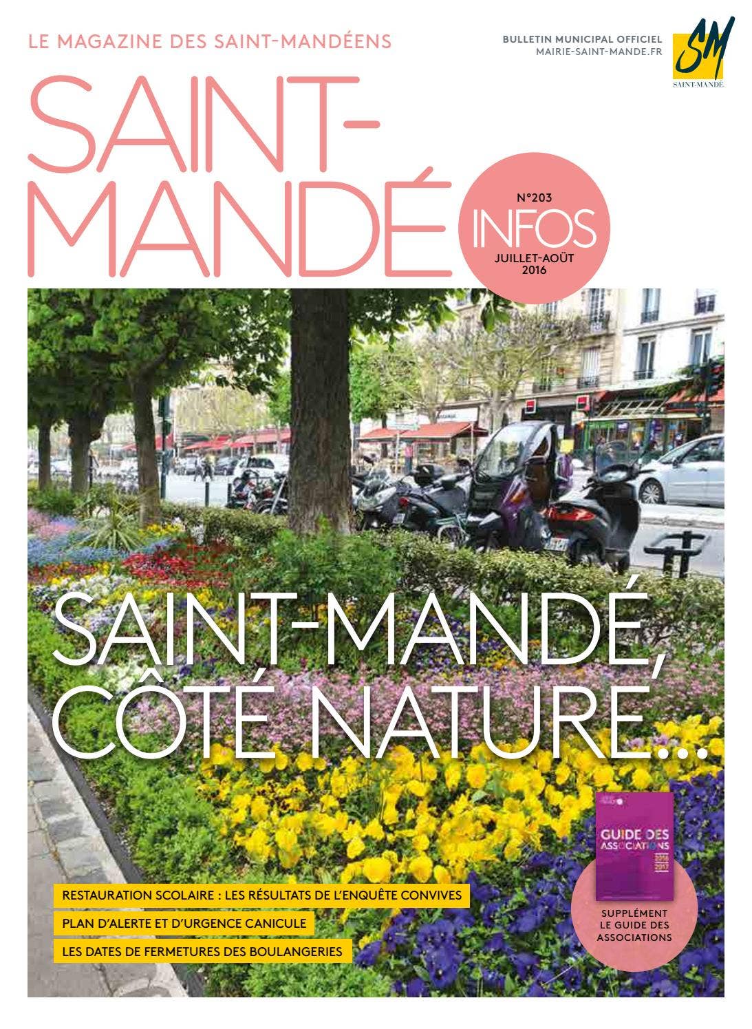Saint-Mandé Infos N°203 - juillet 2016 by Mairie de Saint-Mandé - Issuu