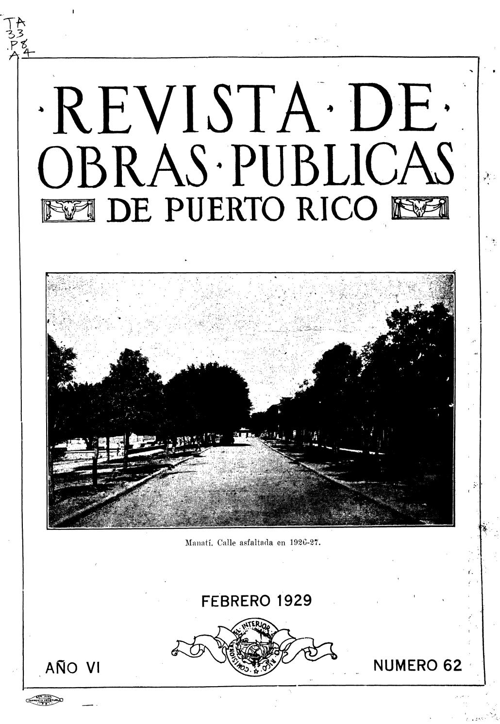 Revista de Obras Públicas de Puerto Rico by La Colección Puertorriqueña ...