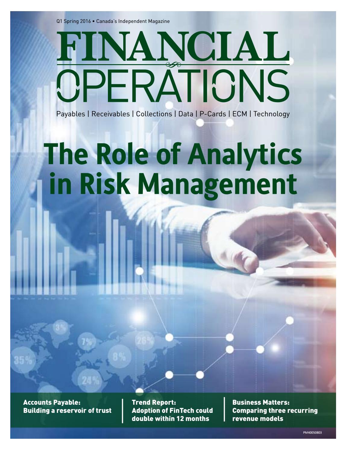 Financial Operations Magazine Spring 2016 by Lloydmedia Inc - Issuu