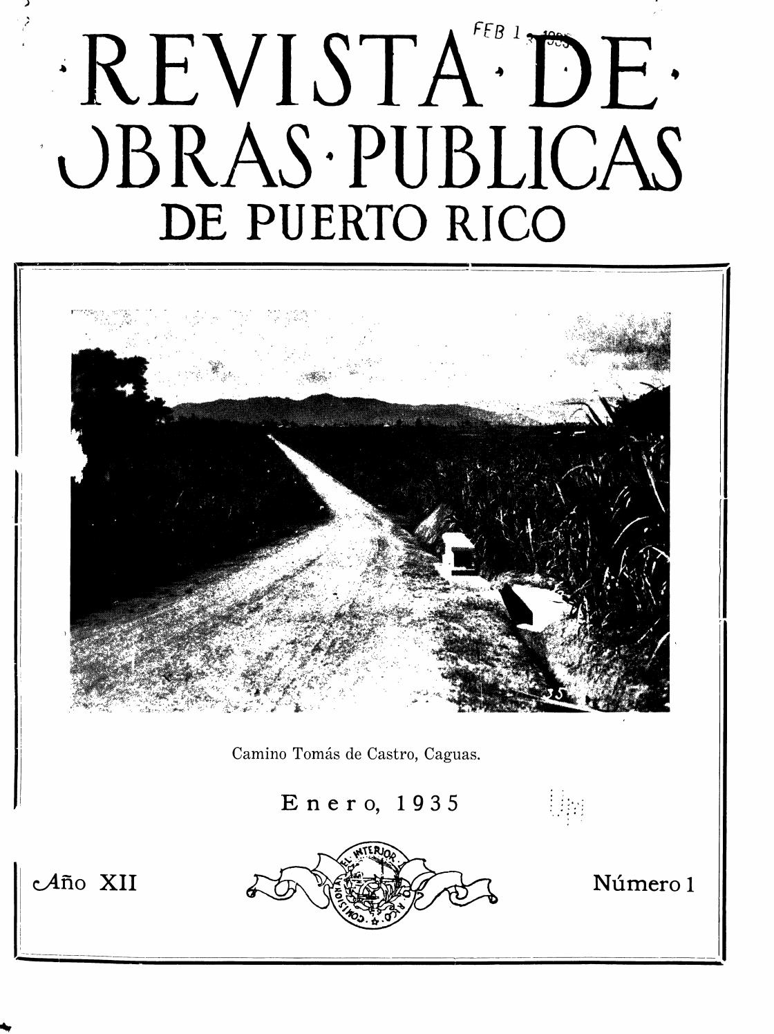 Revista de Obras Públicas de Puerto Rico by La Colección Puertorriqueña ...