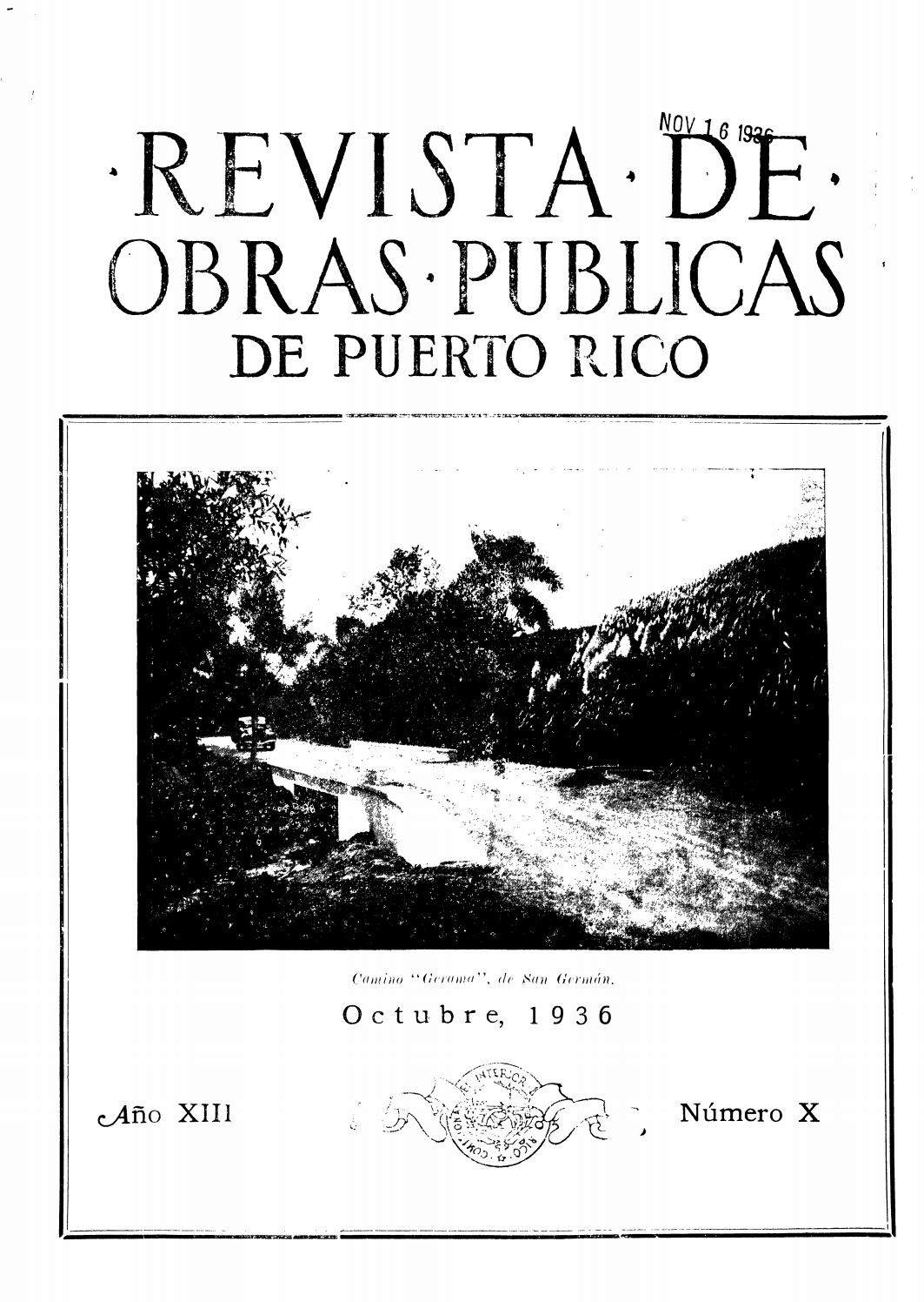 Revista de Obras Públicas de Puerto Rico by La Colección Puertorriqueña ...