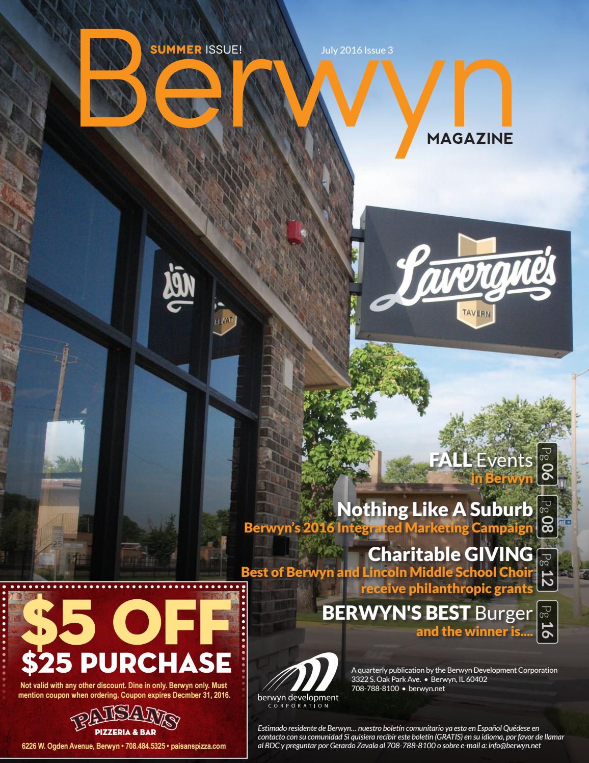 Berwyn Magazine 2016 - Issue 3 by Berwyn Development Corporation - Issuu