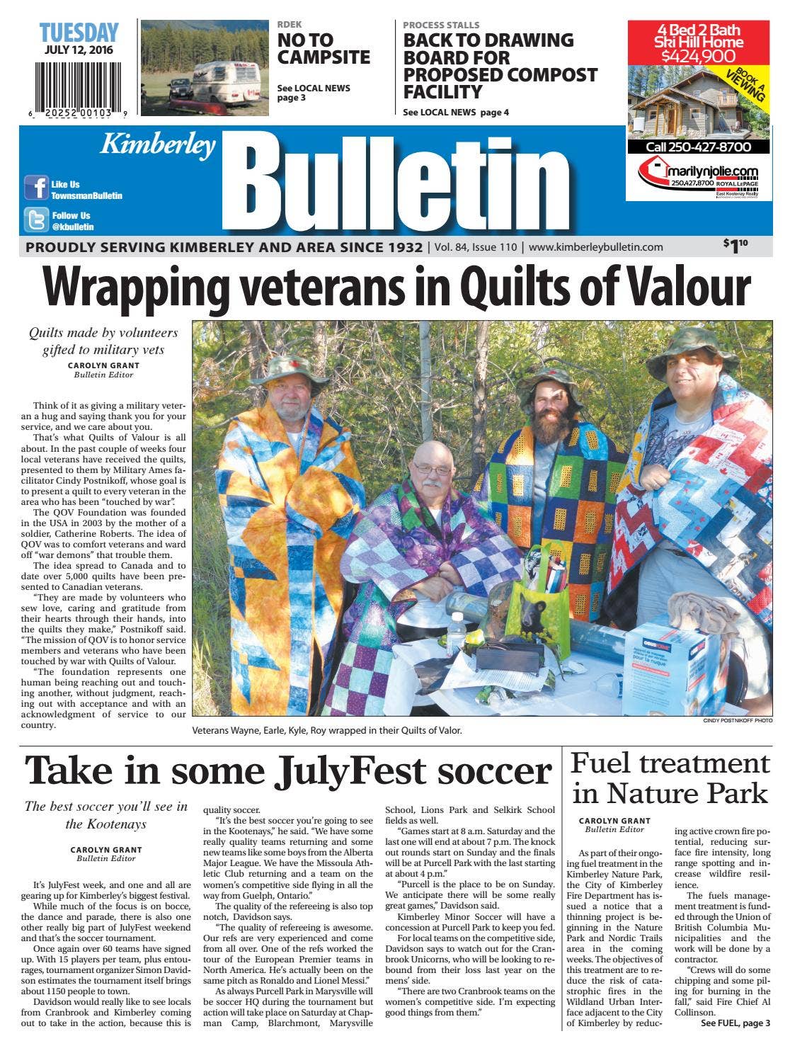 Kimberley Daily Bulletin, July 12, 2016 by Black Press Media Group - Issuu