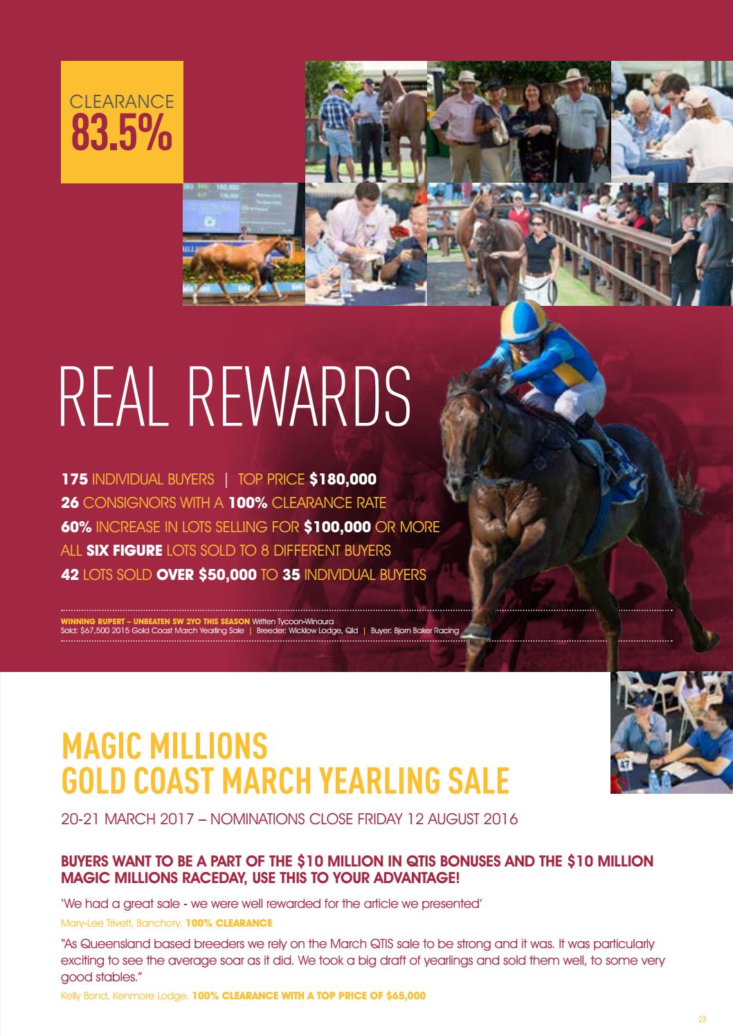 Magic Millions 2017 Yearling Sale Series Nominations Book by ...