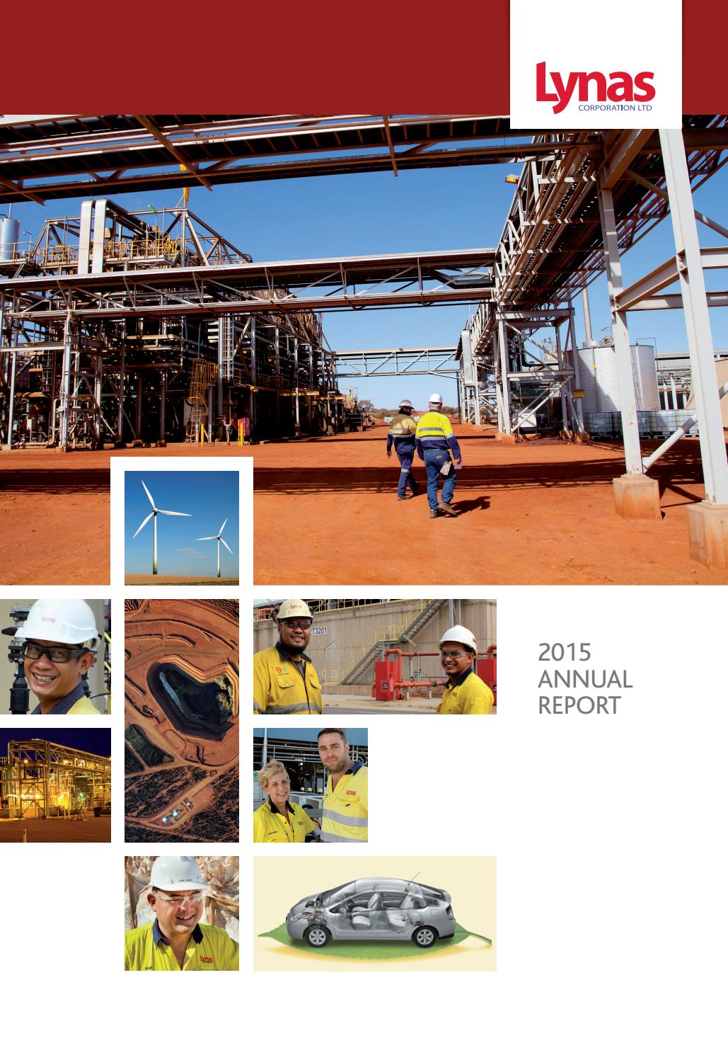 Lynas Corporation 2015 Annual Report by APM Graphics Management - Issuu