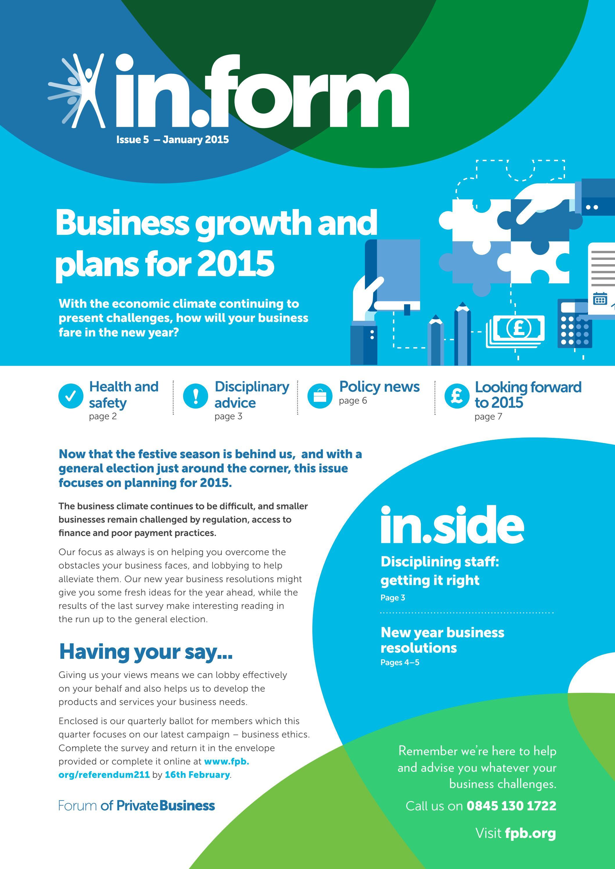 Forum of Private Business - Inform January 2015 by Forum of Private ...