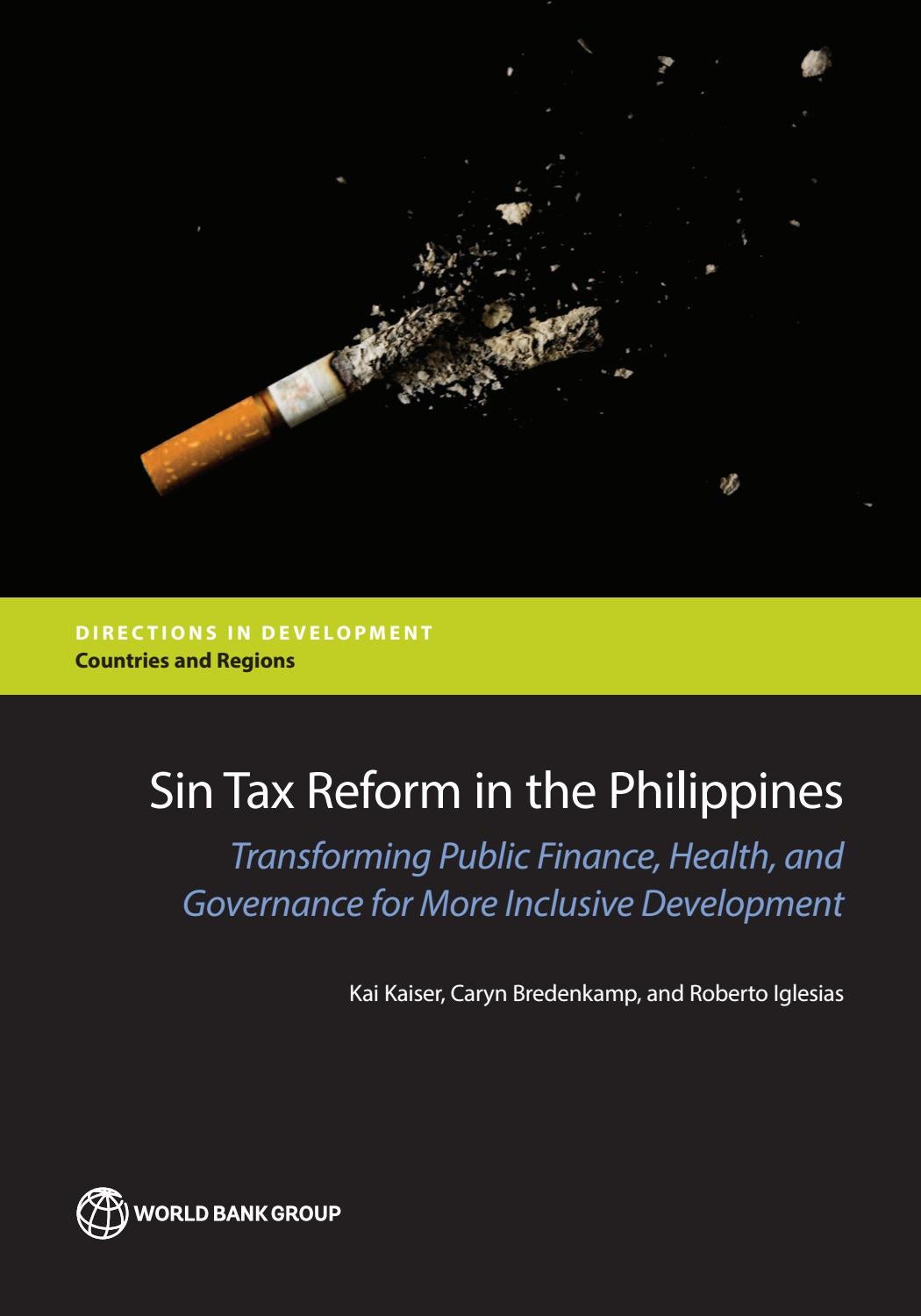 Sin Tax Reform in the Philippines by World Bank Publications - Issuu