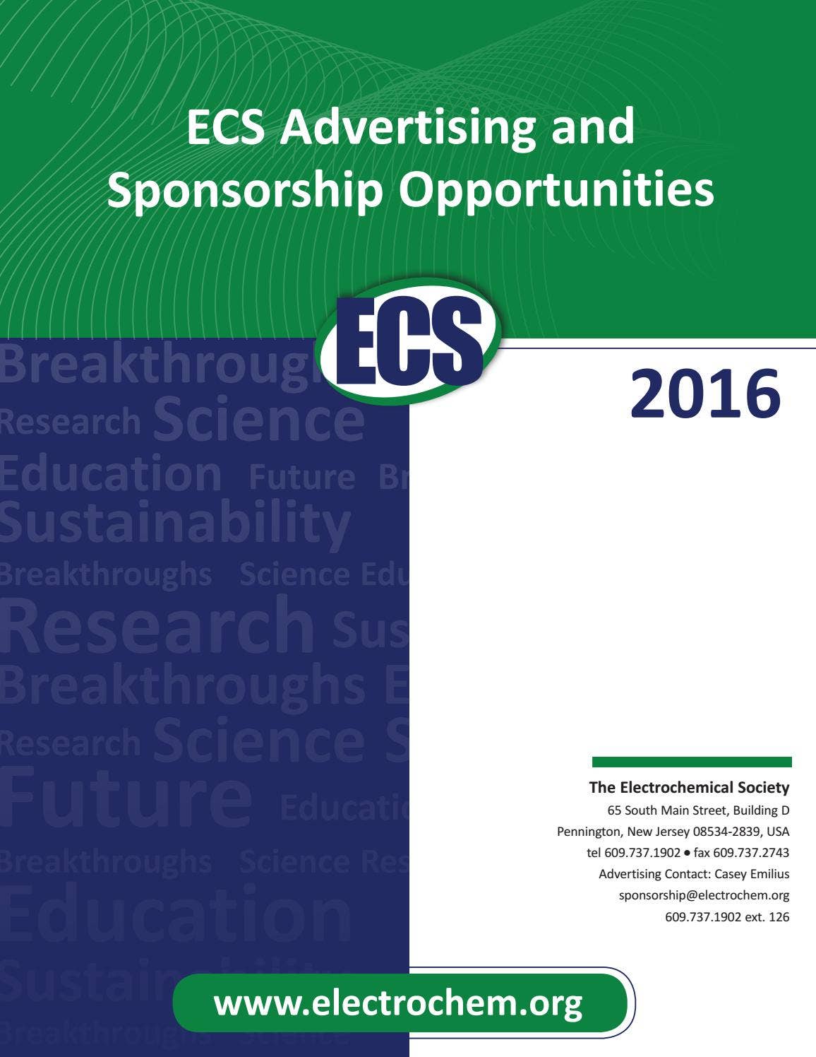 2016 ECS Media Kit by The Electrochemical Society - Issuu