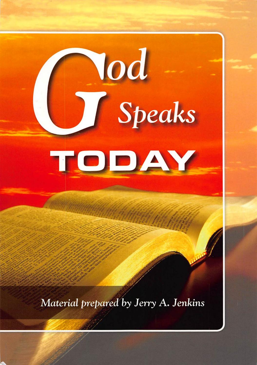 God Speaks TODAY by The Jenkins Institute - Issuu