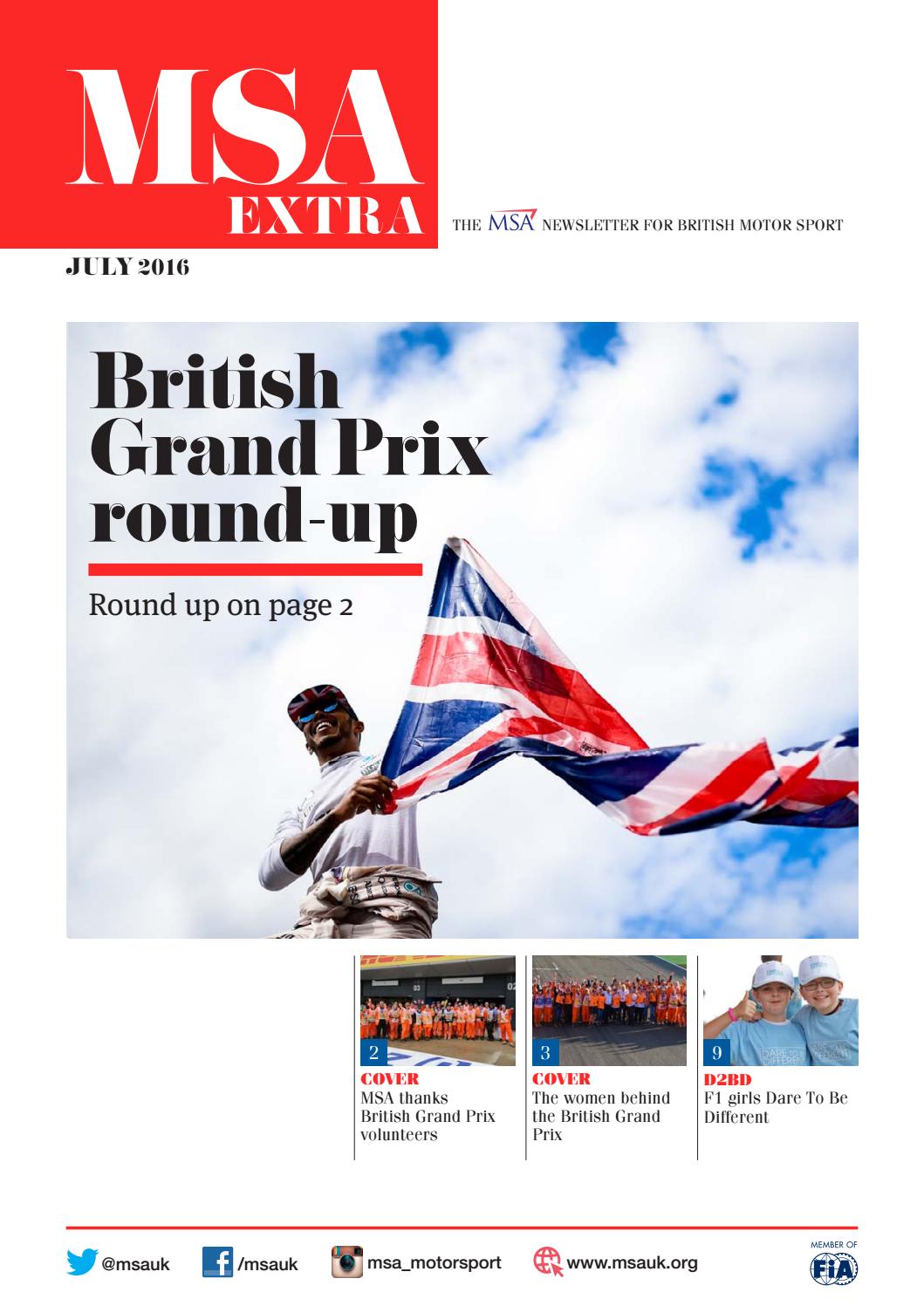 MSA Extra, July 2016 by Motorsport UK - Issuu