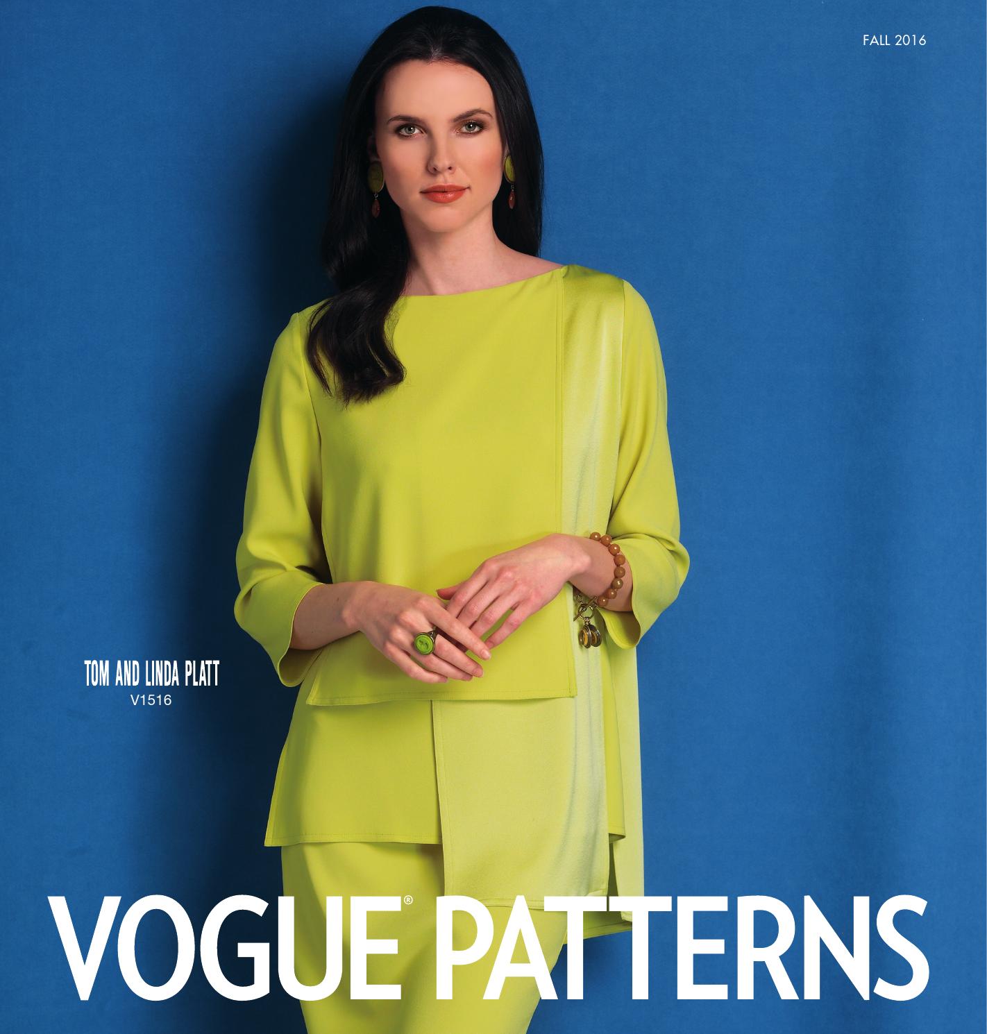 Vogue Patterns Fall 2016 Lookbook by Design Group - Issuu