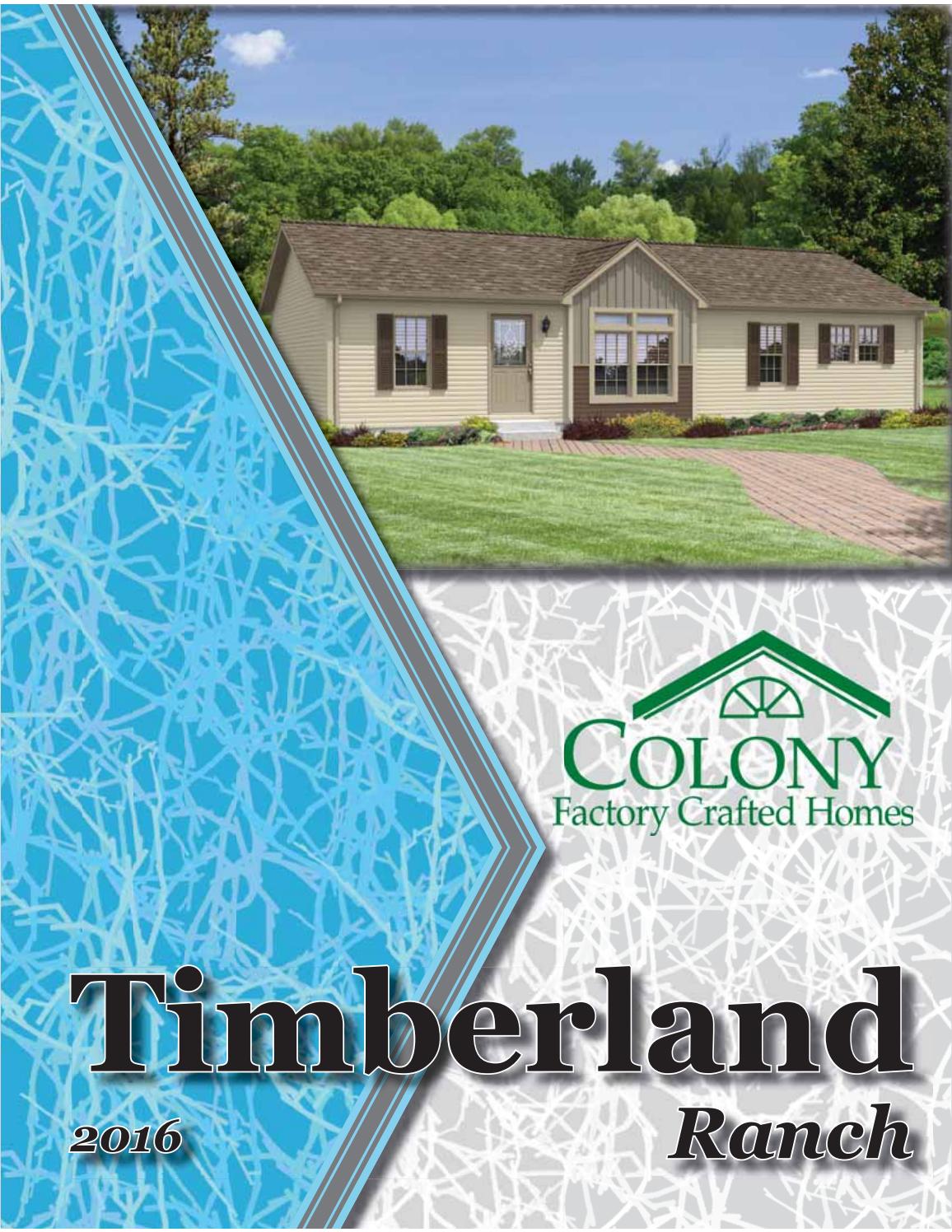 Colony Homes Timberland Ranch 2016 by Commodore Homes, LLC - Issuu
