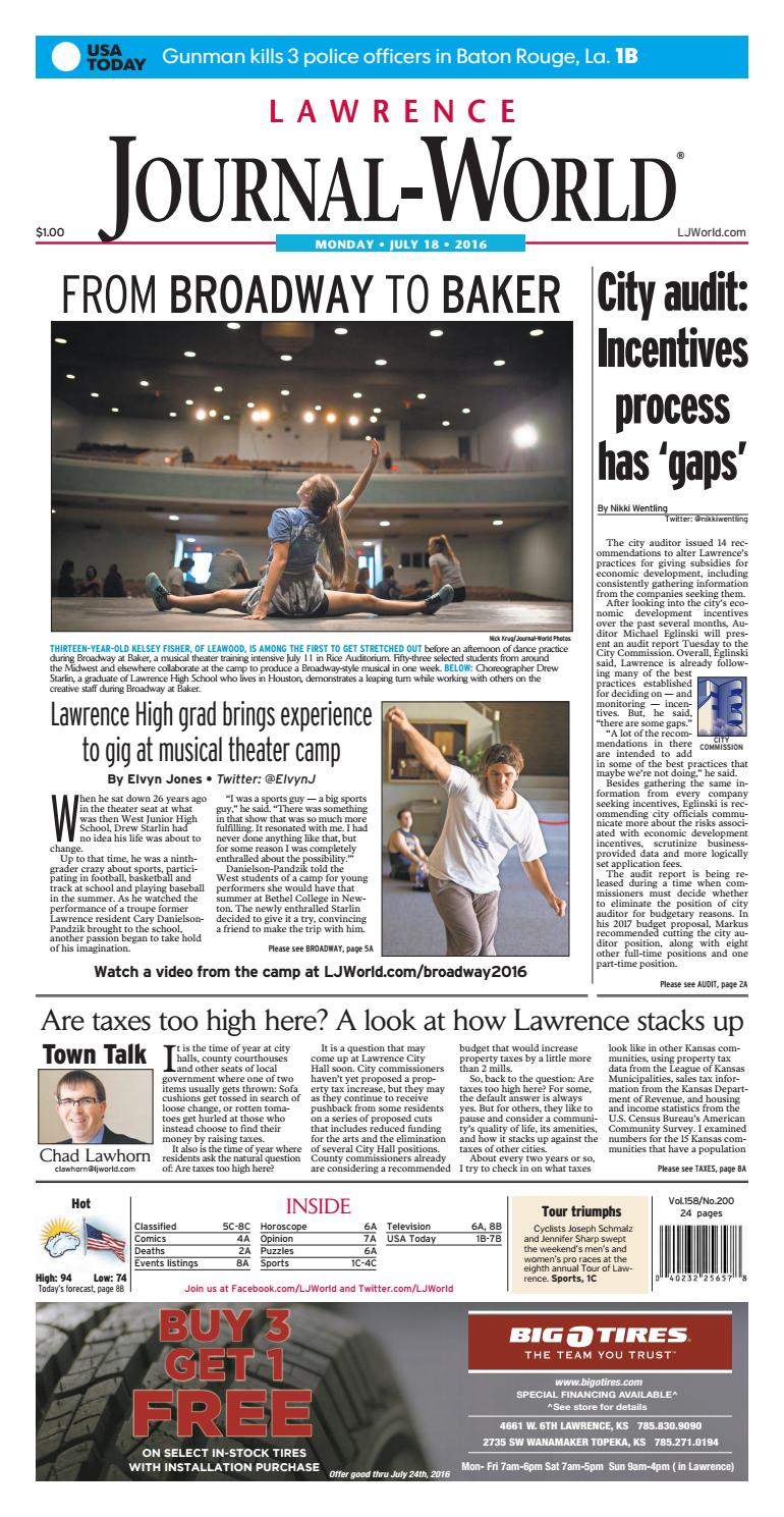 Lawrence Journal-World 07-18-2016 by Lawrence Journal-World - Issuu