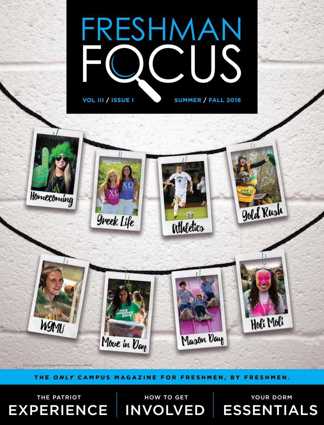Freshman Focus 2016 by Student Media George Mason University - Issuu