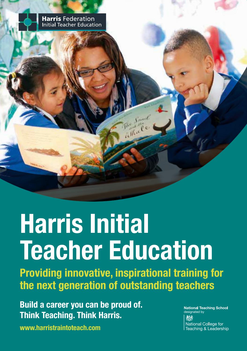 Harris Initial Teacher Education Prospectus by Cleverbox UK Ltd - Issuu