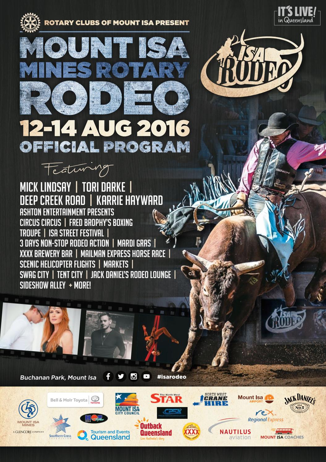 Mount Isa Rodeo - 2016 Program by Vink Publishing - Issuu
