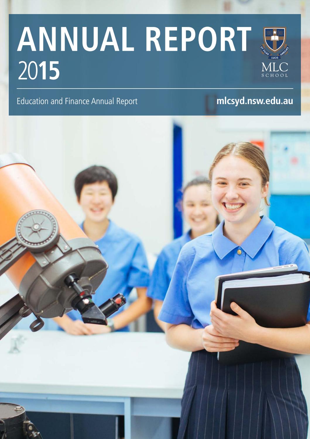 2015 MLC School Annual Report by MLC School - Issuu