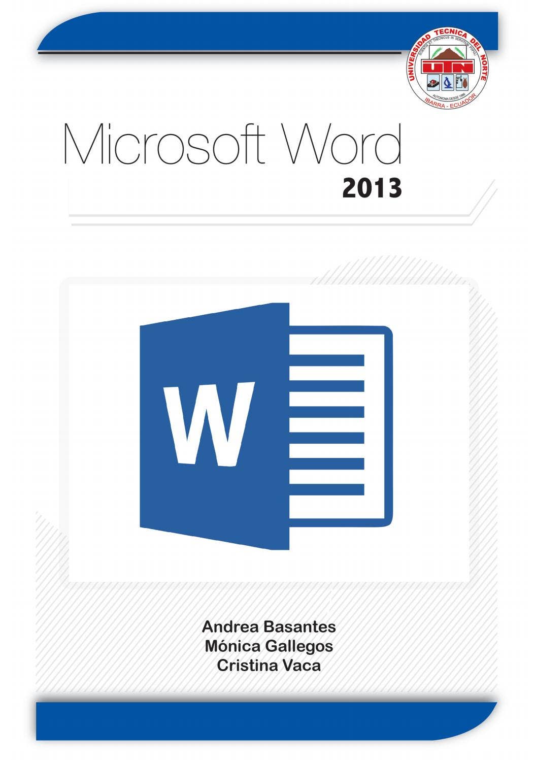 eBook Microsoft Word 2013 by Editorial Universidad Técnica del Norte ...