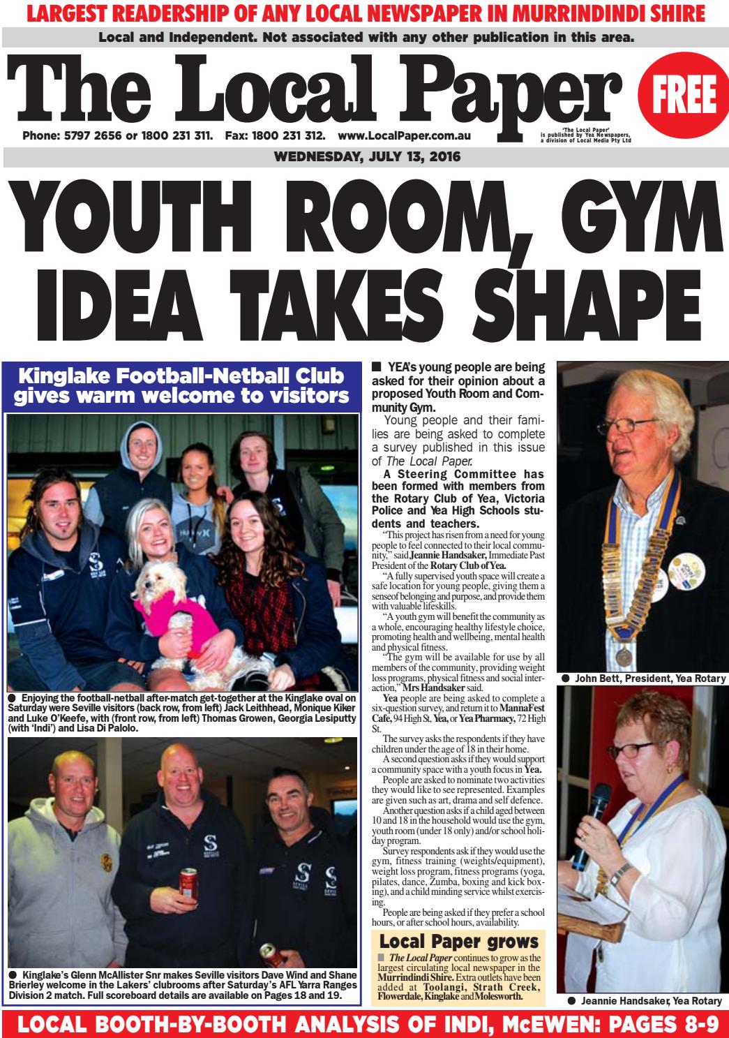 The Local Paper. July 13, 2016 by Ash Long - Issuu