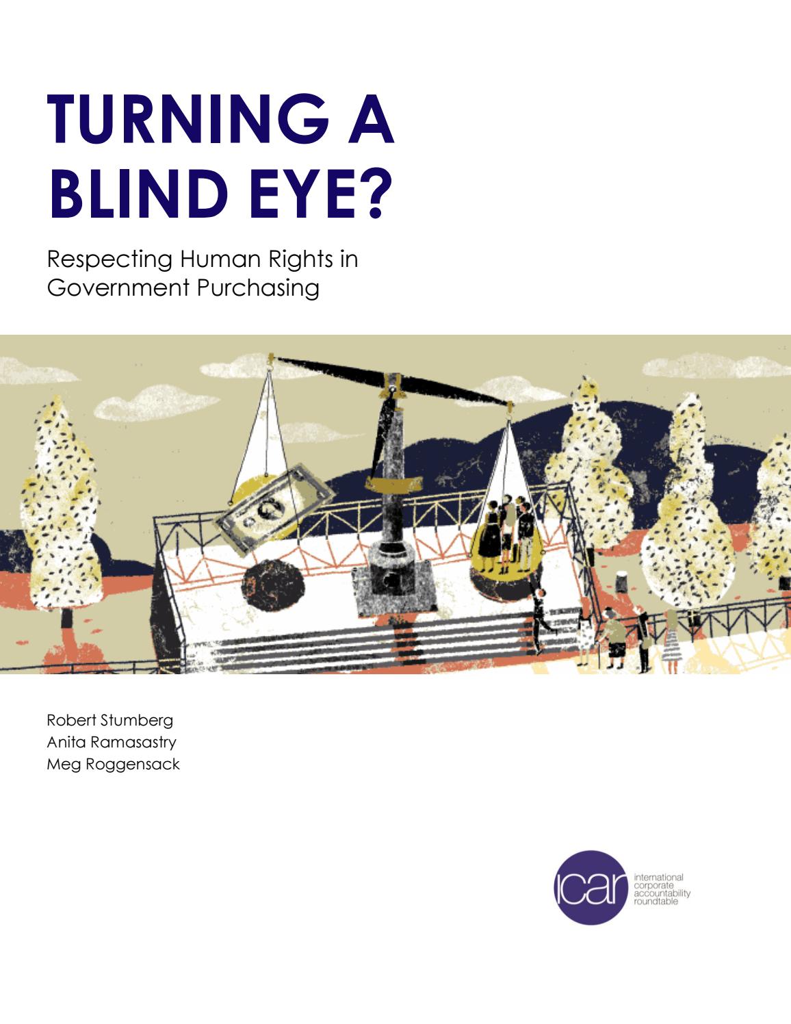 Turning a Blind Eye? Respecting Human Rights in Government Purchasing ...