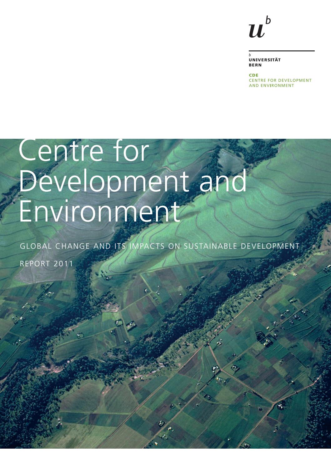 CDE Annual Report 2011 by Centre for Development and Environment (CDE ...