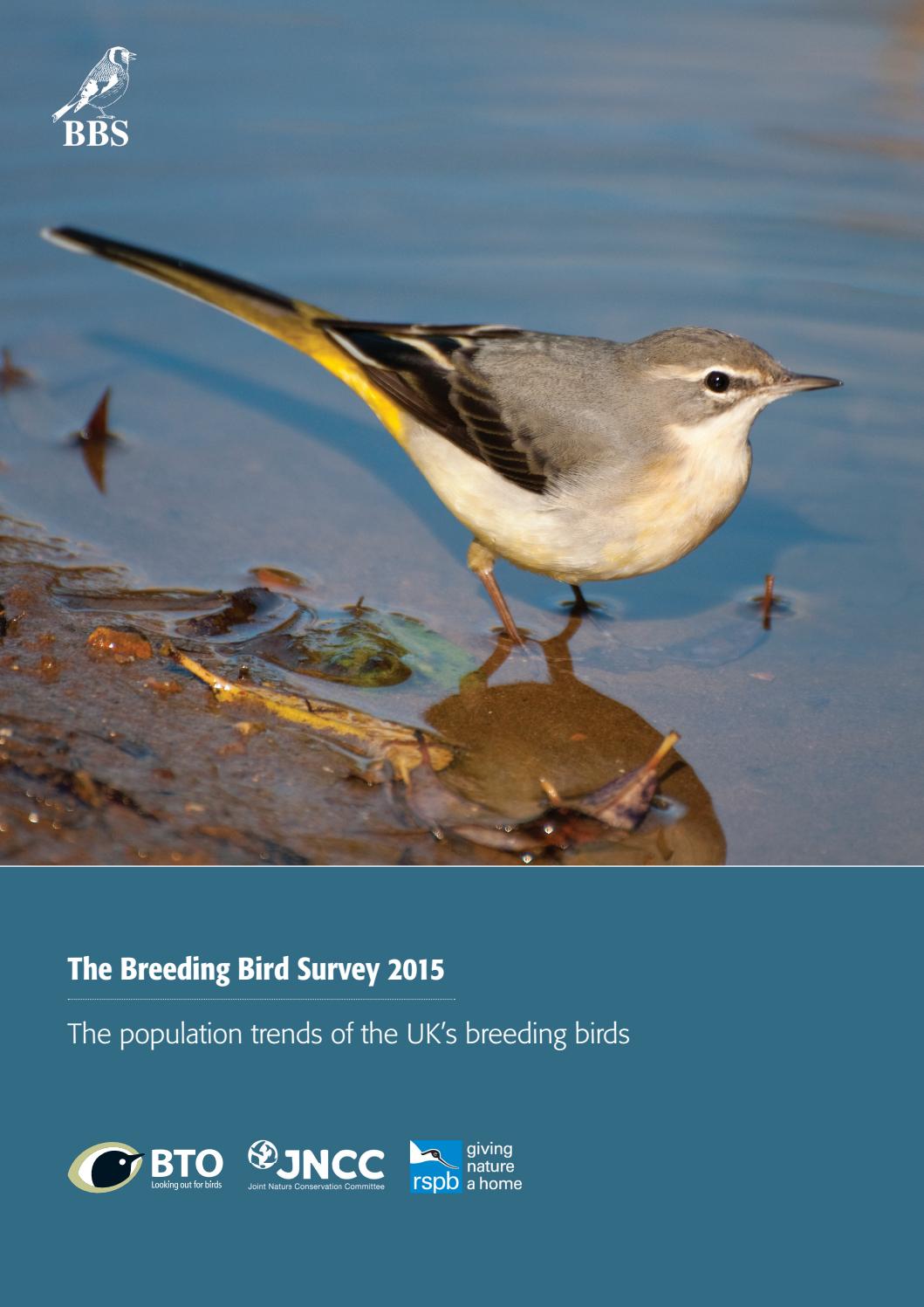 Breeding Birds Survey Report 2015 by British Trust for Ornithology - Issuu