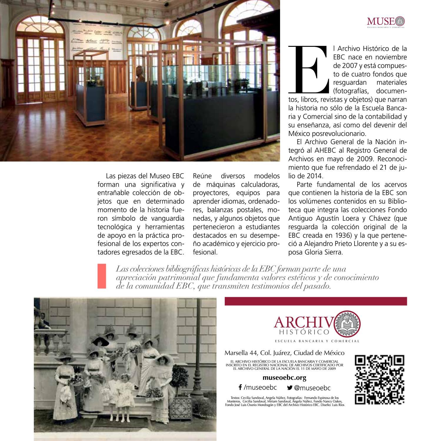 Folleto La Rectoría de la Escuela Bancaria y Comercial by Ex Alumnos ...