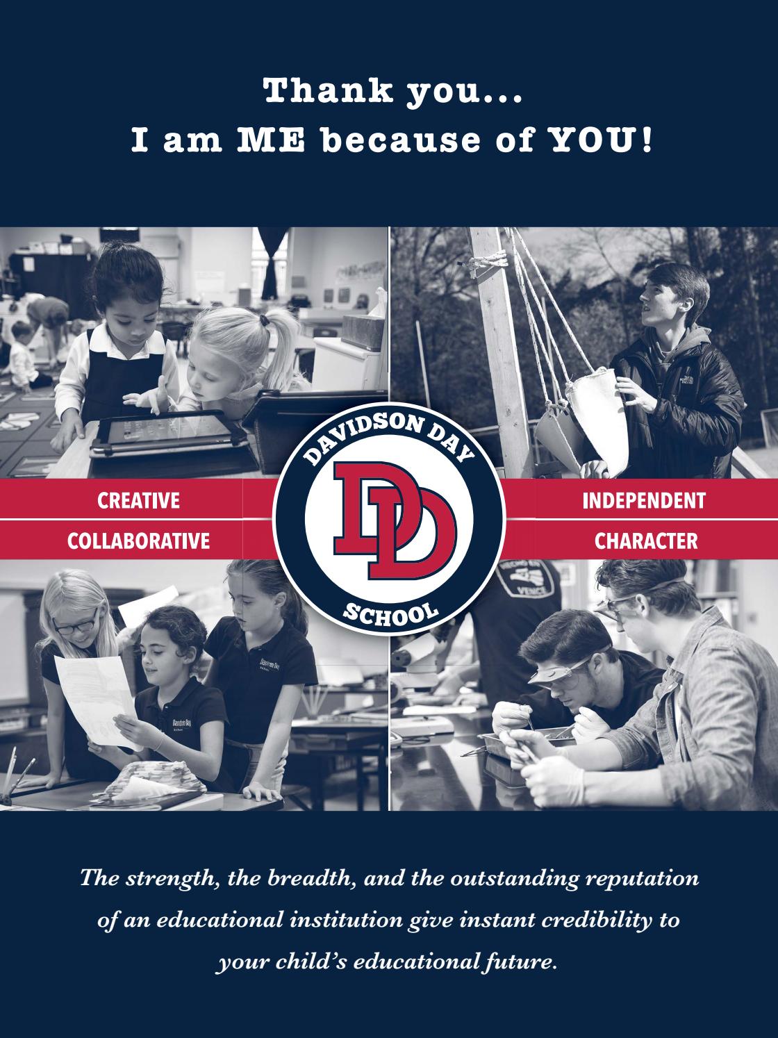 Davidson Day School Annual Report 2015-2016 by Davidson Day School - Issuu