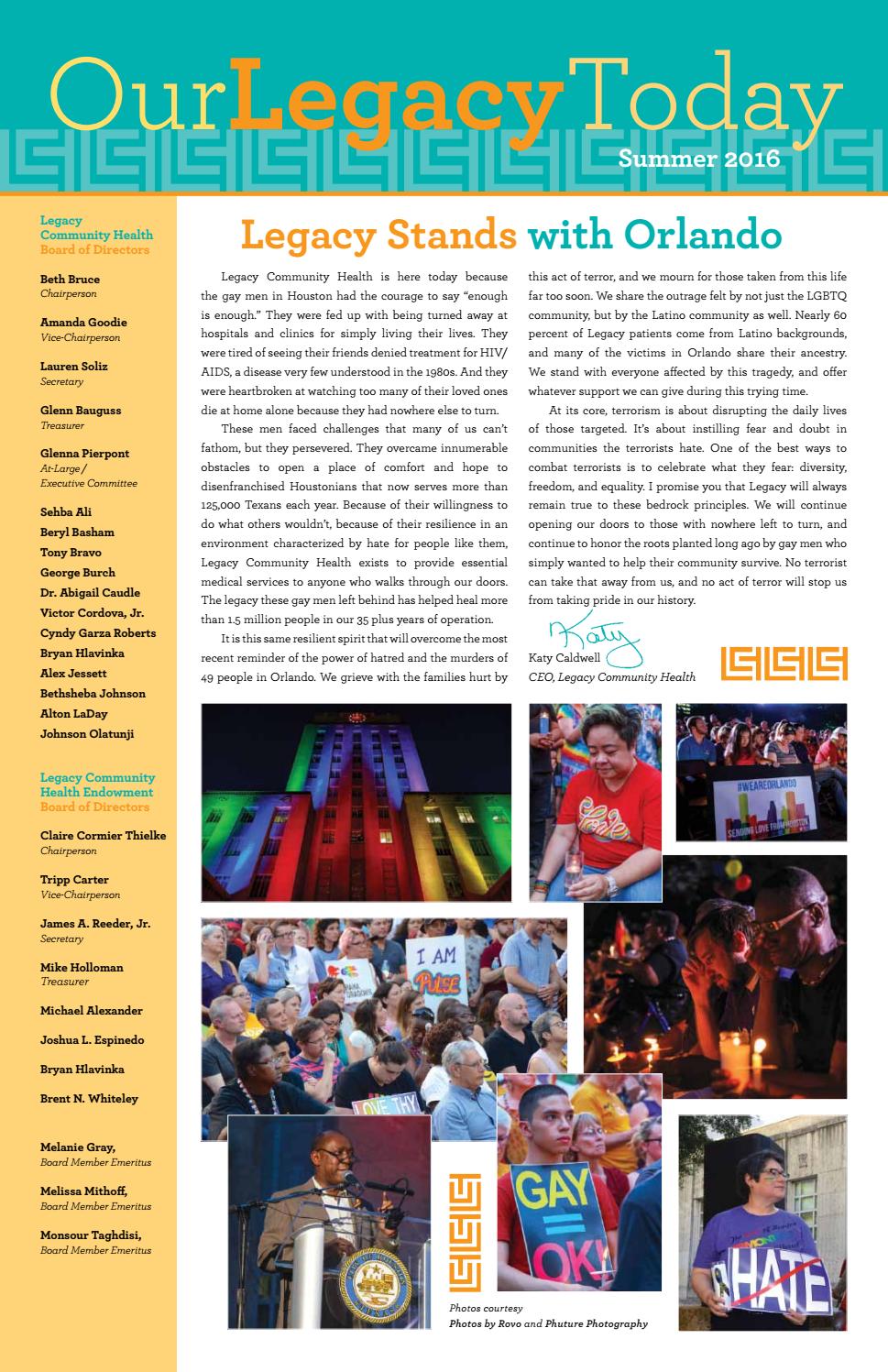 Legacy Community Health - Summer 2016 newsletter by Legacy Community ...