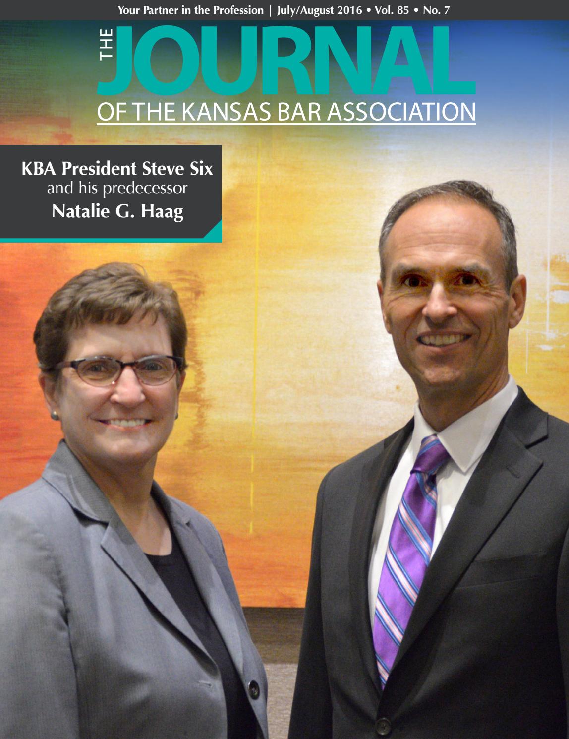 July/August 2016 Journal by Kansas Bar Association - Issuu