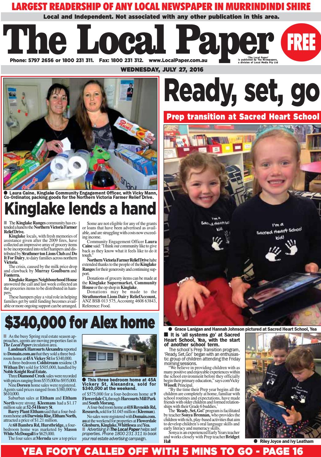 The Local Paper. July 27, 2016 by Ash Long - Issuu