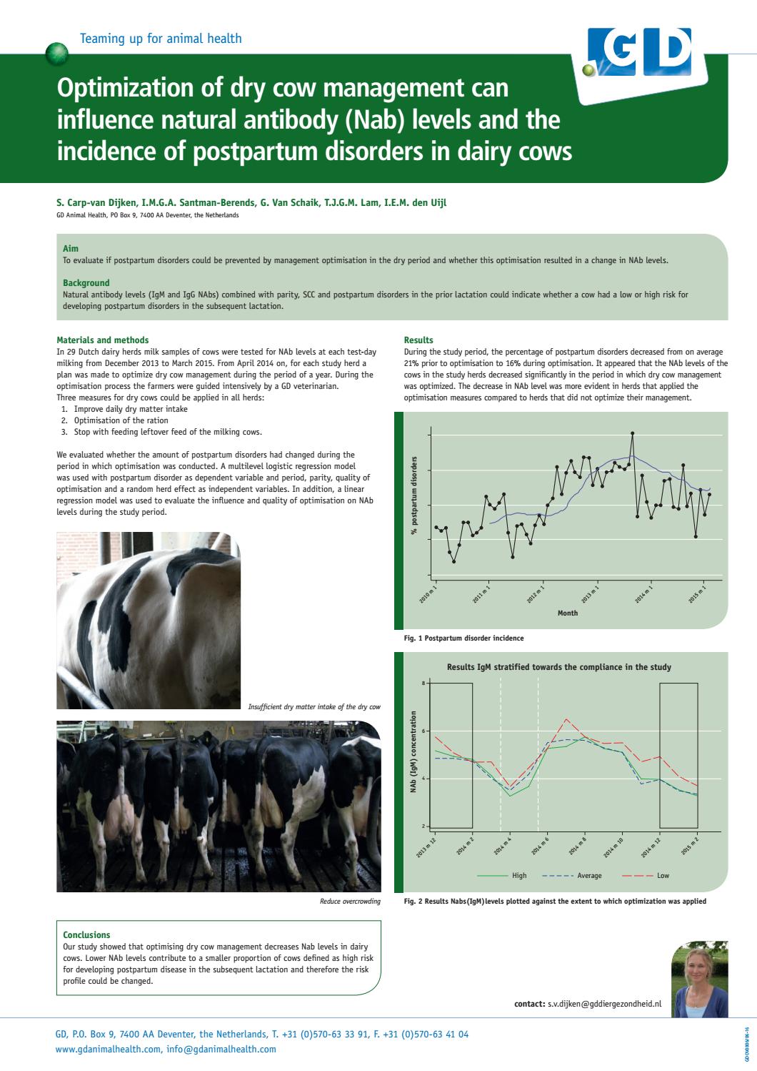 Gdov0806 poster optimization of dry cow management web by Royal GD - Issuu