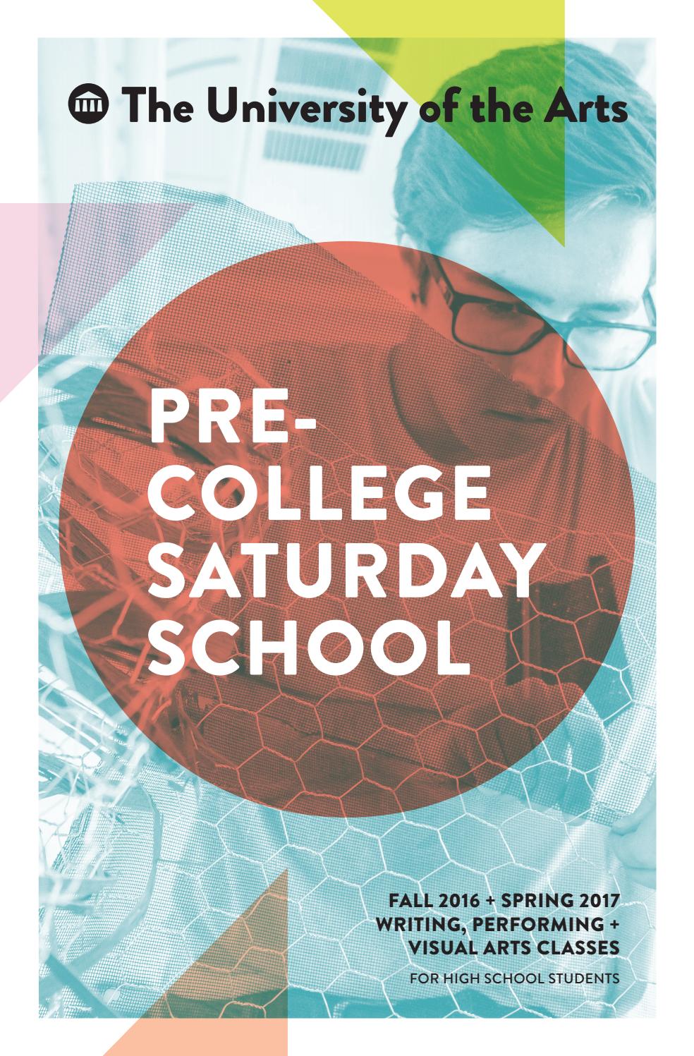 Saturday School 2016-17 brochure by University of the Arts Graduate ...