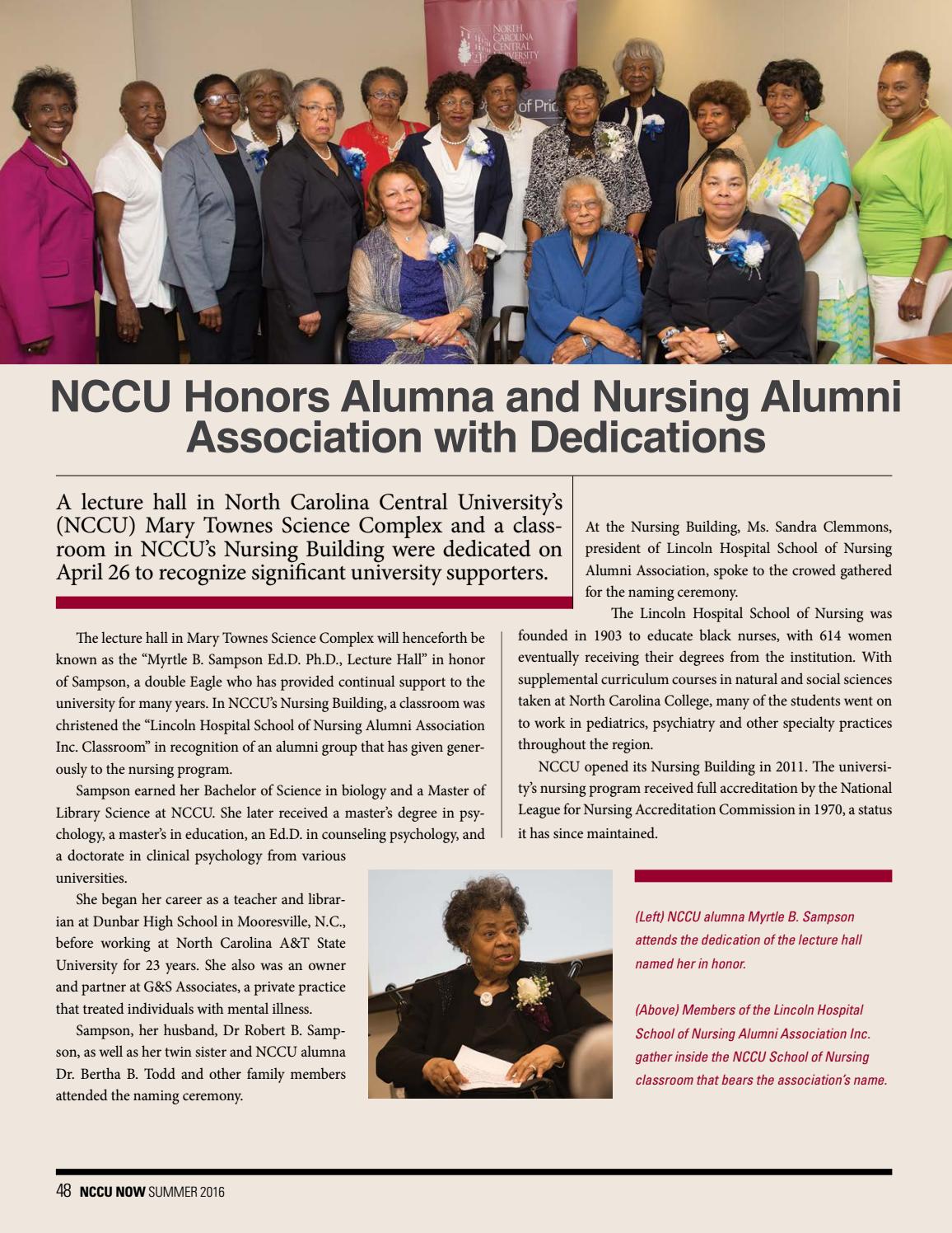NCCU Now - Summer 2016 by North Carolina Central University - Issuu
