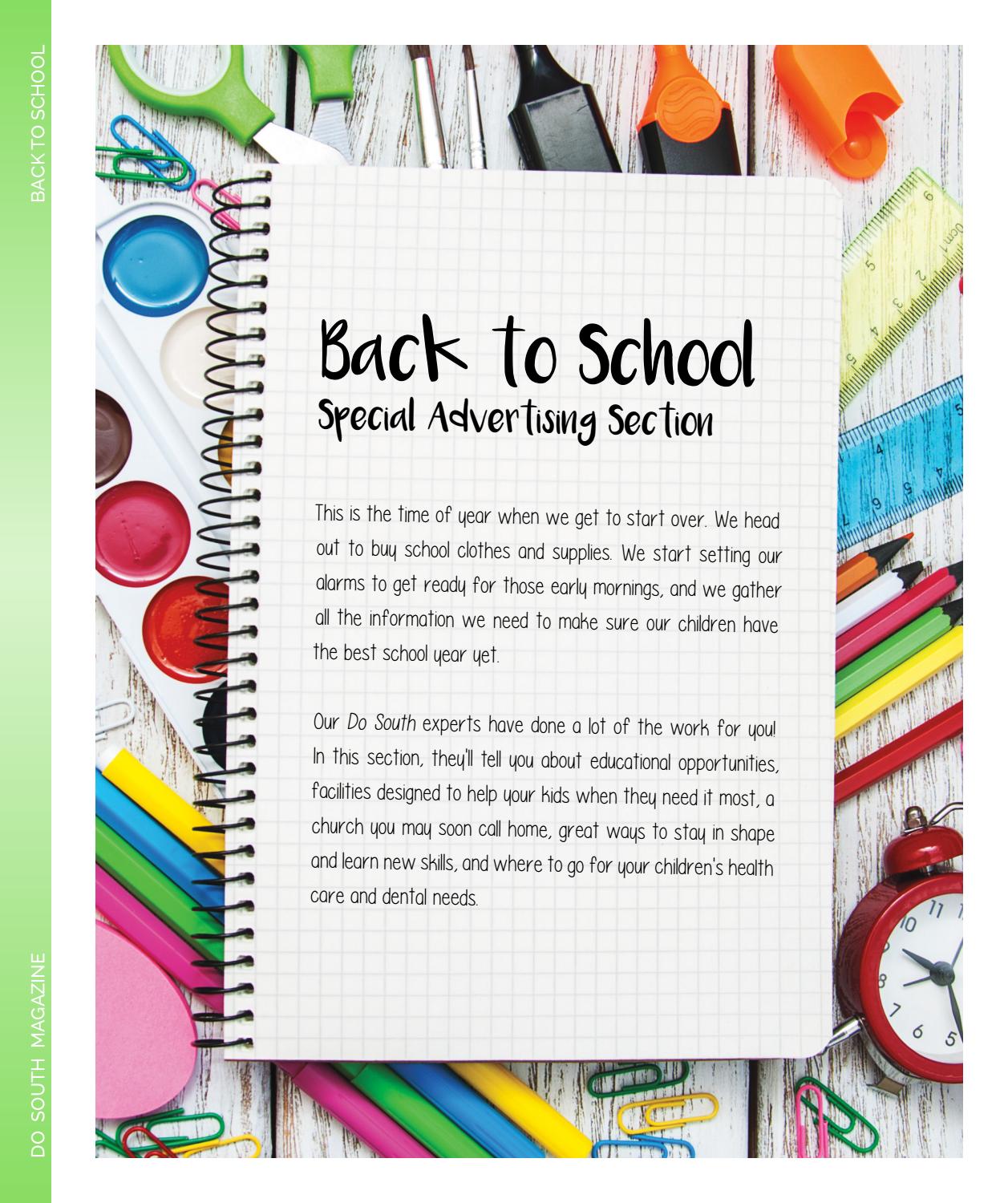 Back to School Guide - August 2016 by Do South Magazine - Issuu