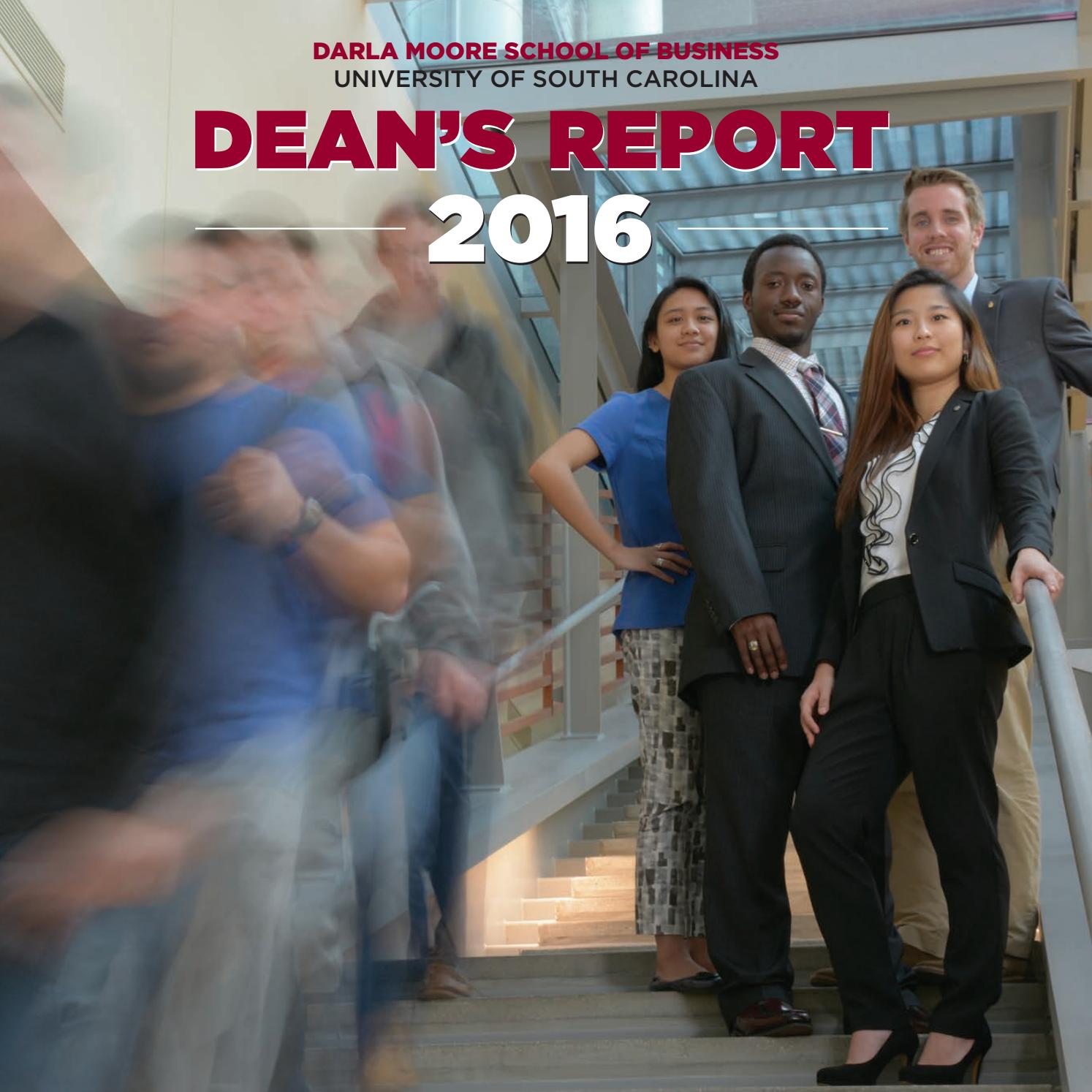 2016 Darla Moore School of Business Dean’s Report by Darla Moore School ...