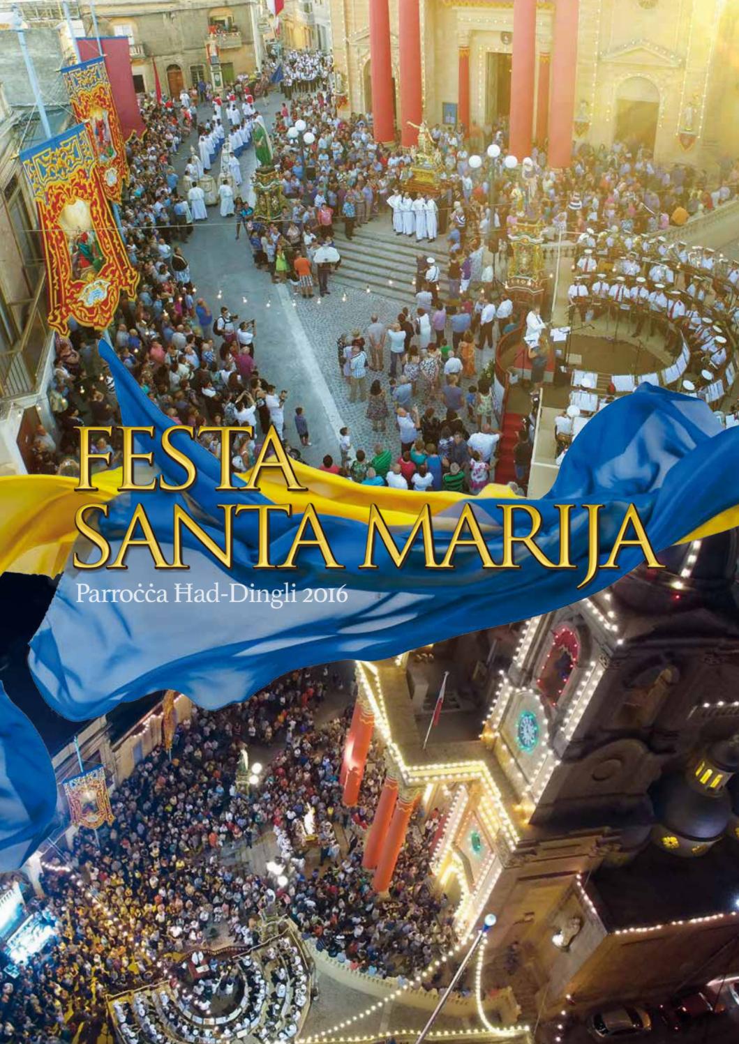 Programm tal-Festa Ħad-Dingli 2016 by Festa Santa Marija Dingli - Issuu