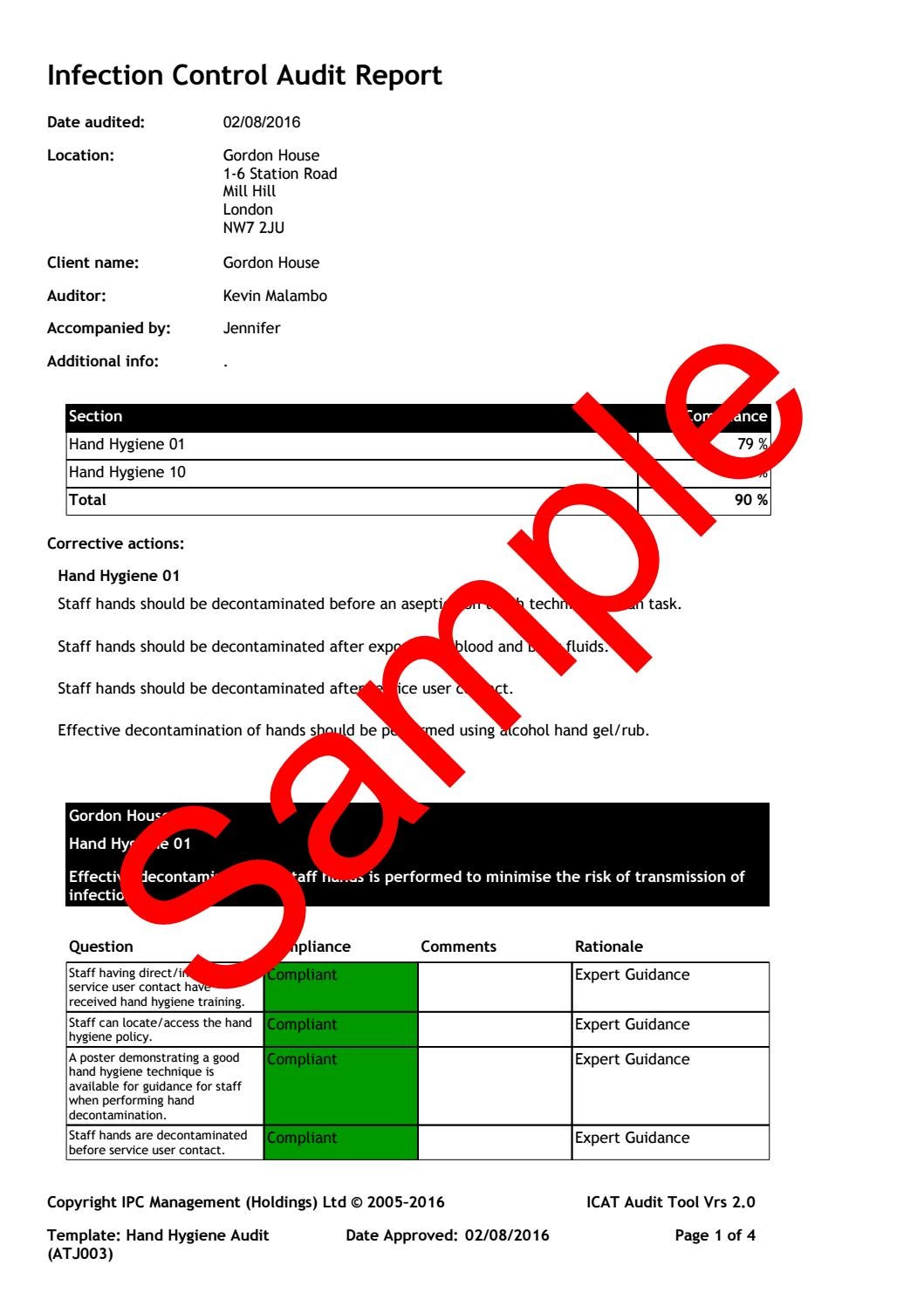 Hand Hygiene Audit By Karen Foulis Issuu Hand Hygiene Audit By Karen Foulis Issuu