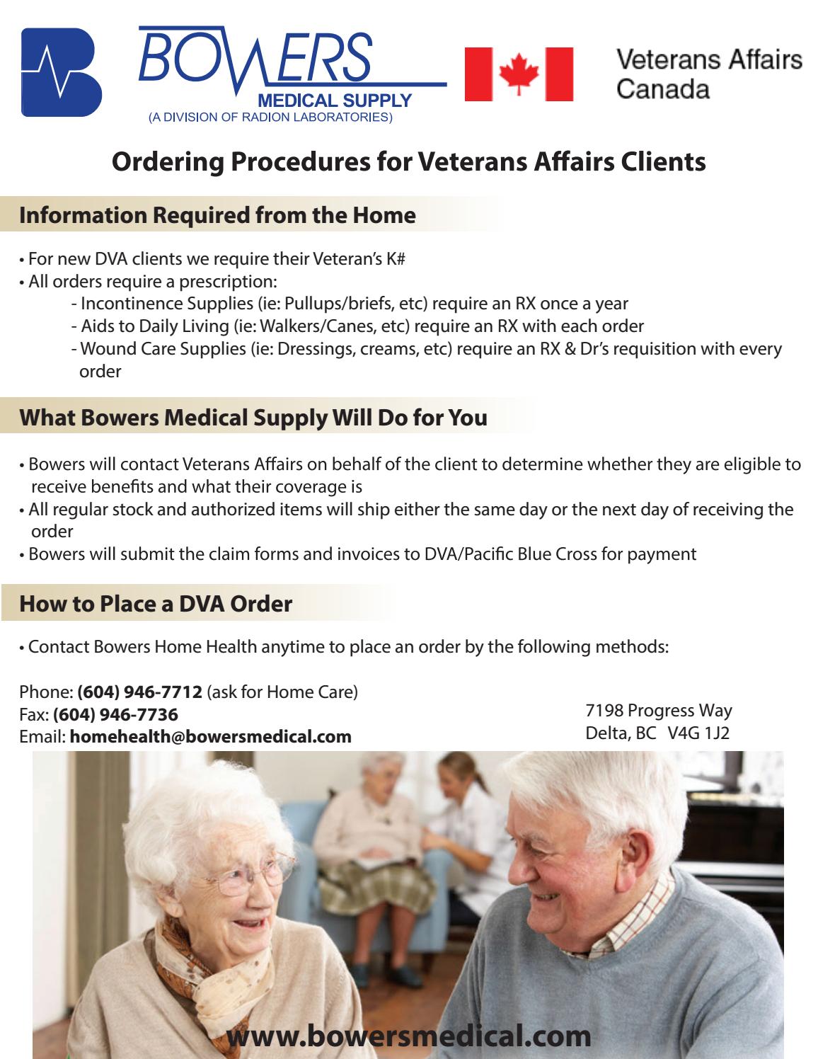 DVA Instruction Sheet by Bowers Medical Supply - Issuu