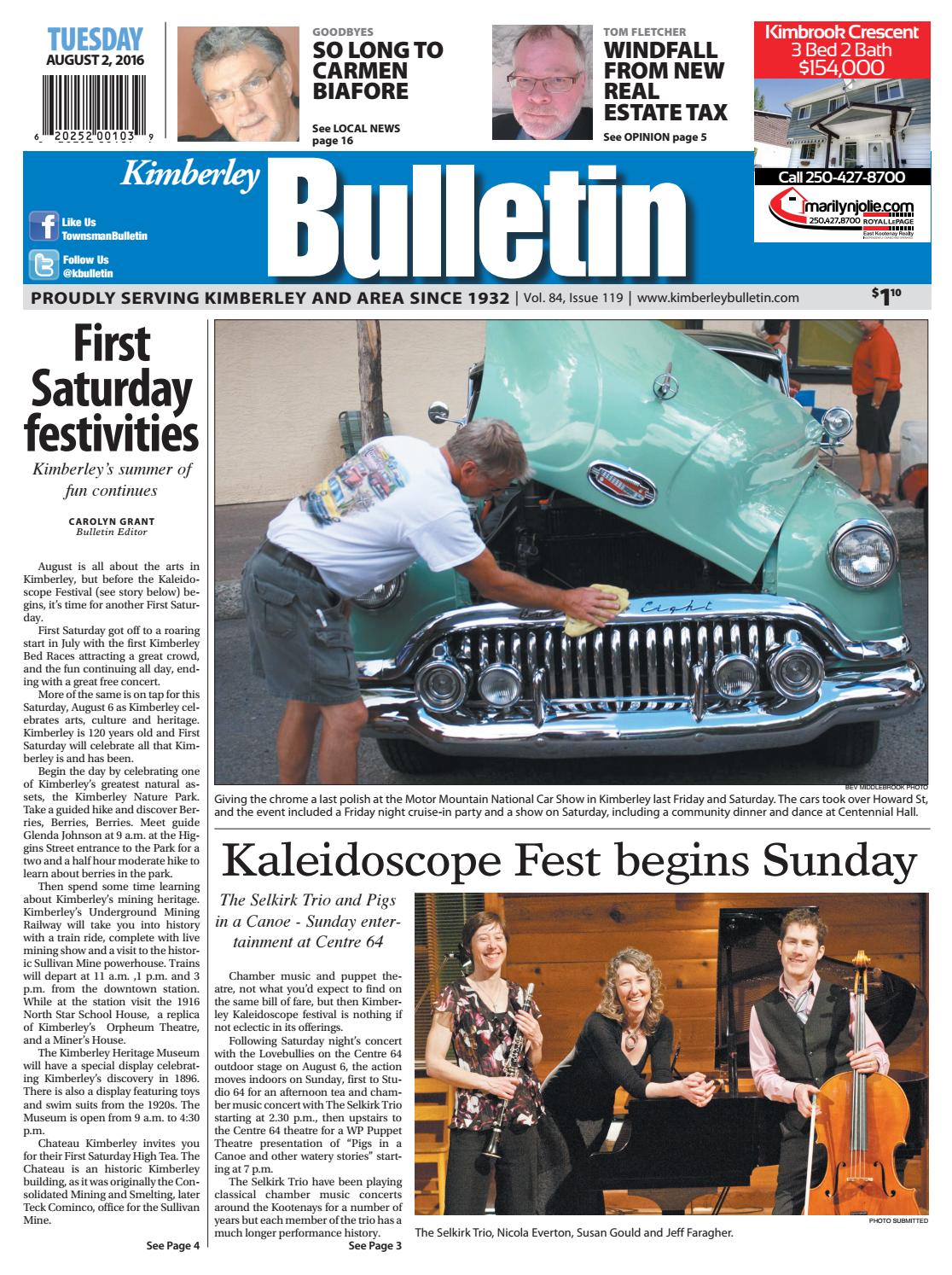 Kimberley Daily Bulletin, August 02, 2016 by Black Press Media Group ...