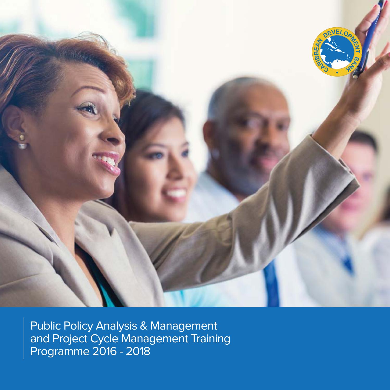 PPAM and PCM Training Programme 2016 2018 by Caribbean Development Bank ...