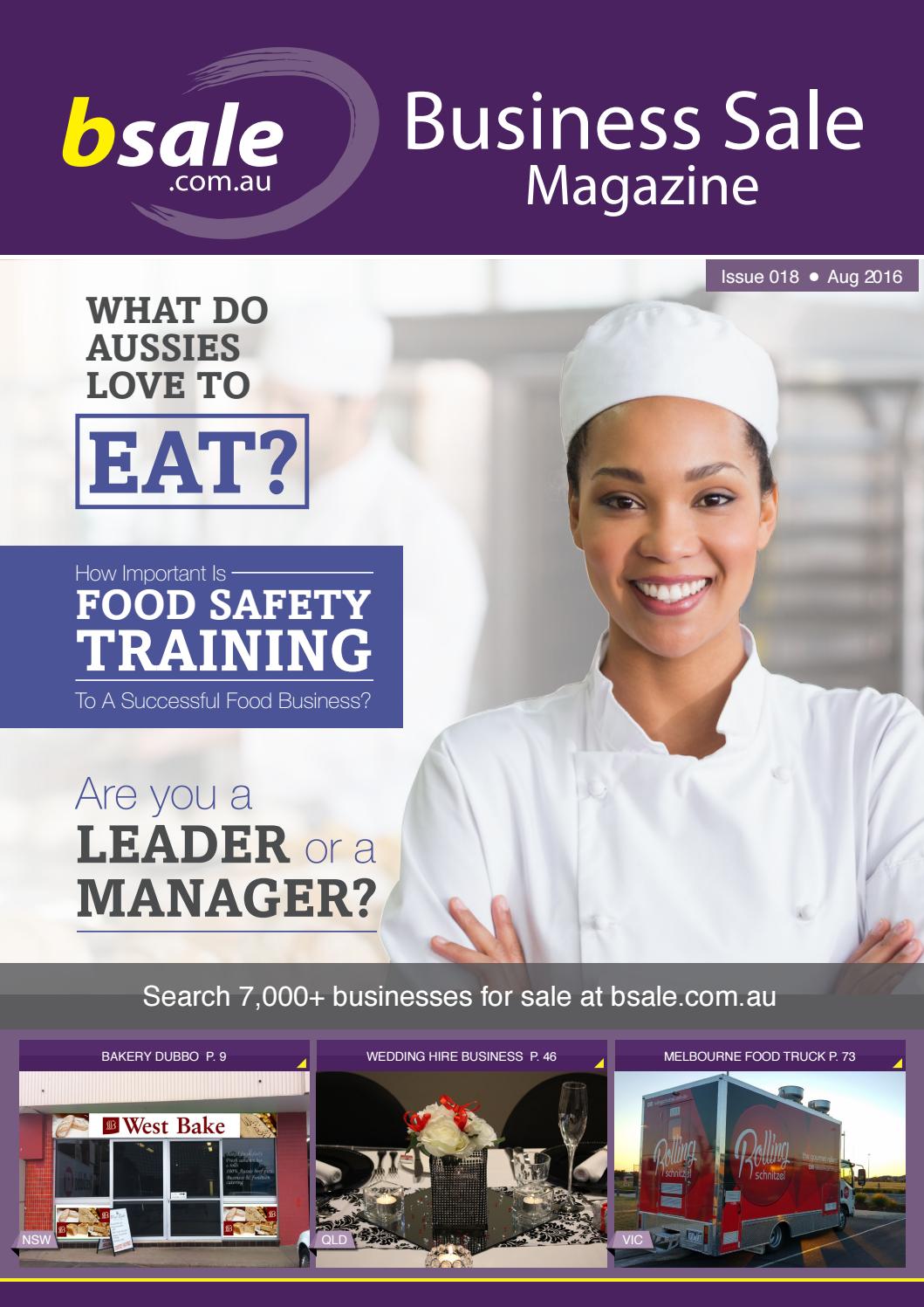 Business for Sale Magazine August 2016 by BSALE Australia - Issuu