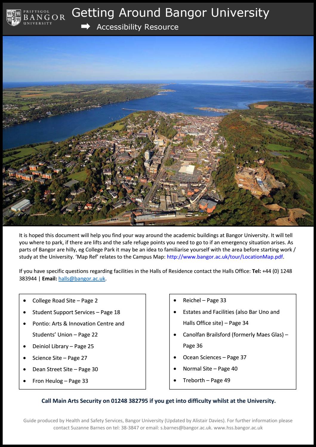 Getting around bangor final by Bangor University - Issuu