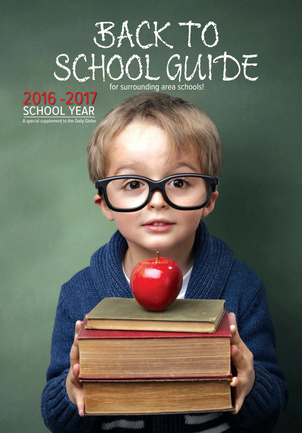 Back to School Guide 2016-2017 by The Globe - Issuu