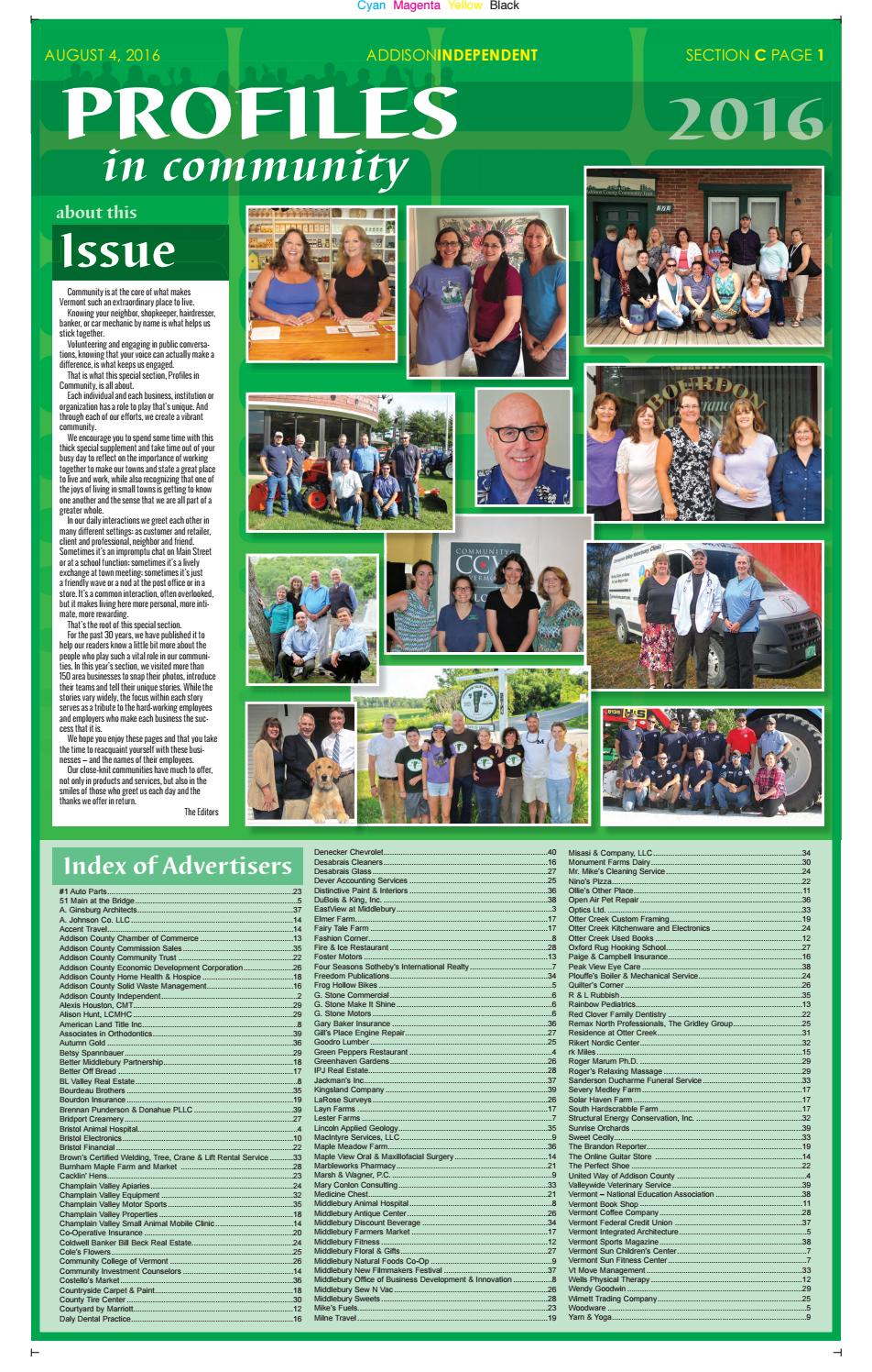 Profiles in Community 2016 by AddisonPress - Issuu