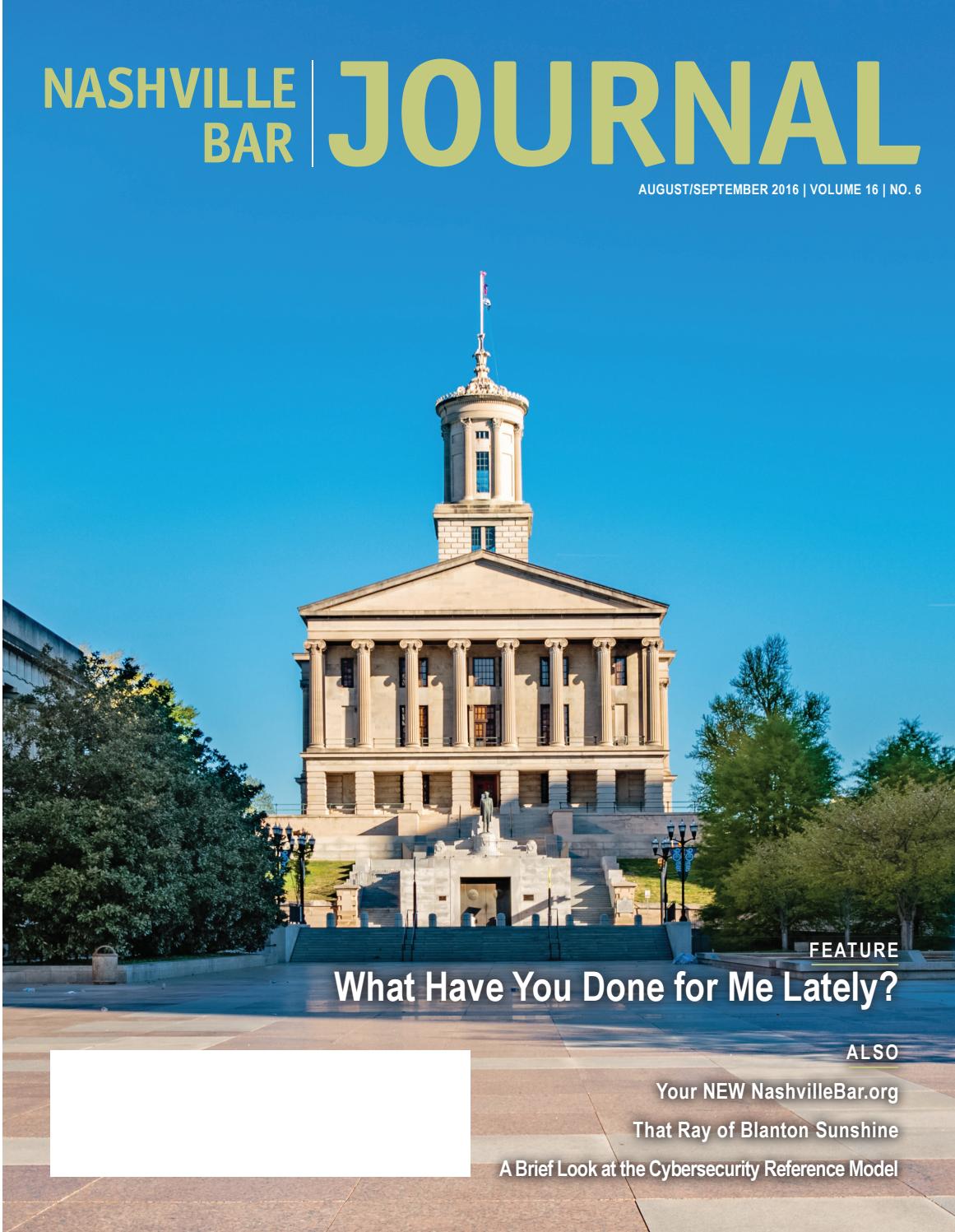 Nashville Bar Journal | August/September 2016 by Nashville Bar ...