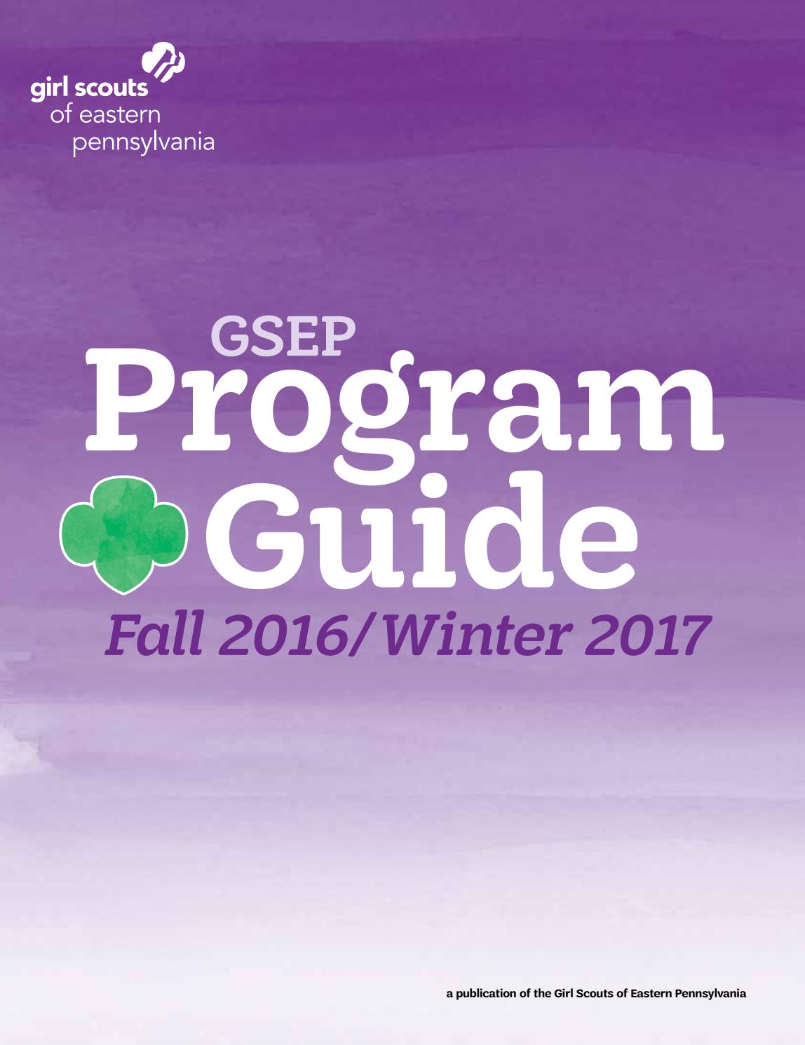 Program Guide Fall 2016/Winter 2017 by Girl Scouts of Eastern ...